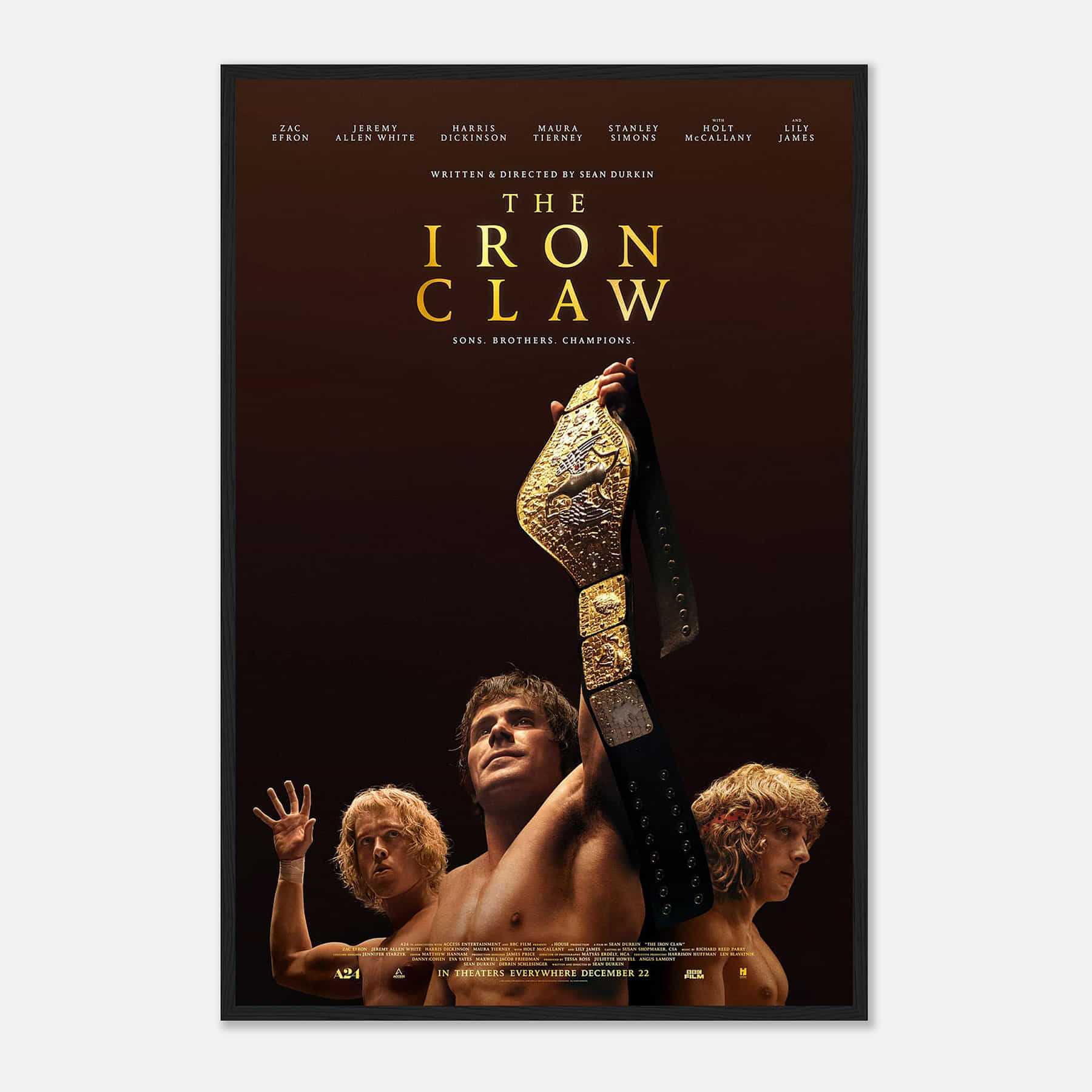 The Iron Claw Movie Poster, The Iron Claw (2023) Classic Movie Poster - Citiesbox