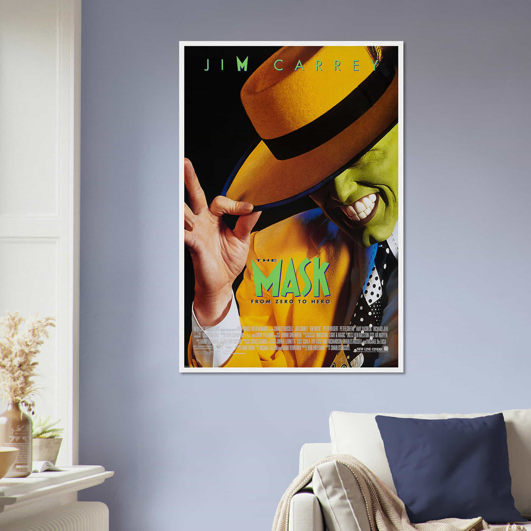 The Mask (1994) Movie Poster, Jim Carrey Classic Vintage Movie Poster ...