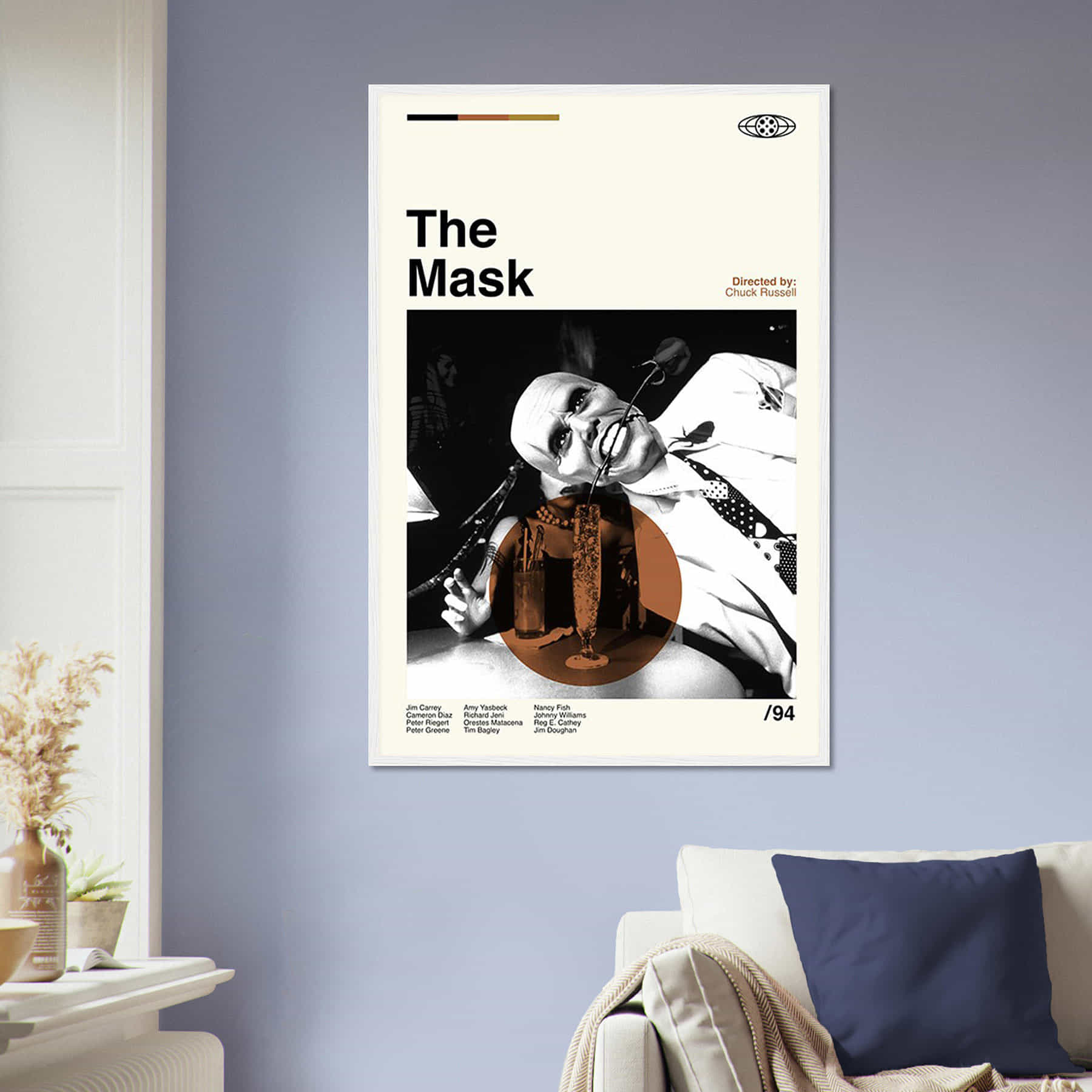 The Mask Poster, Chuck Russell, Retro Movie Poster - Citiesbox