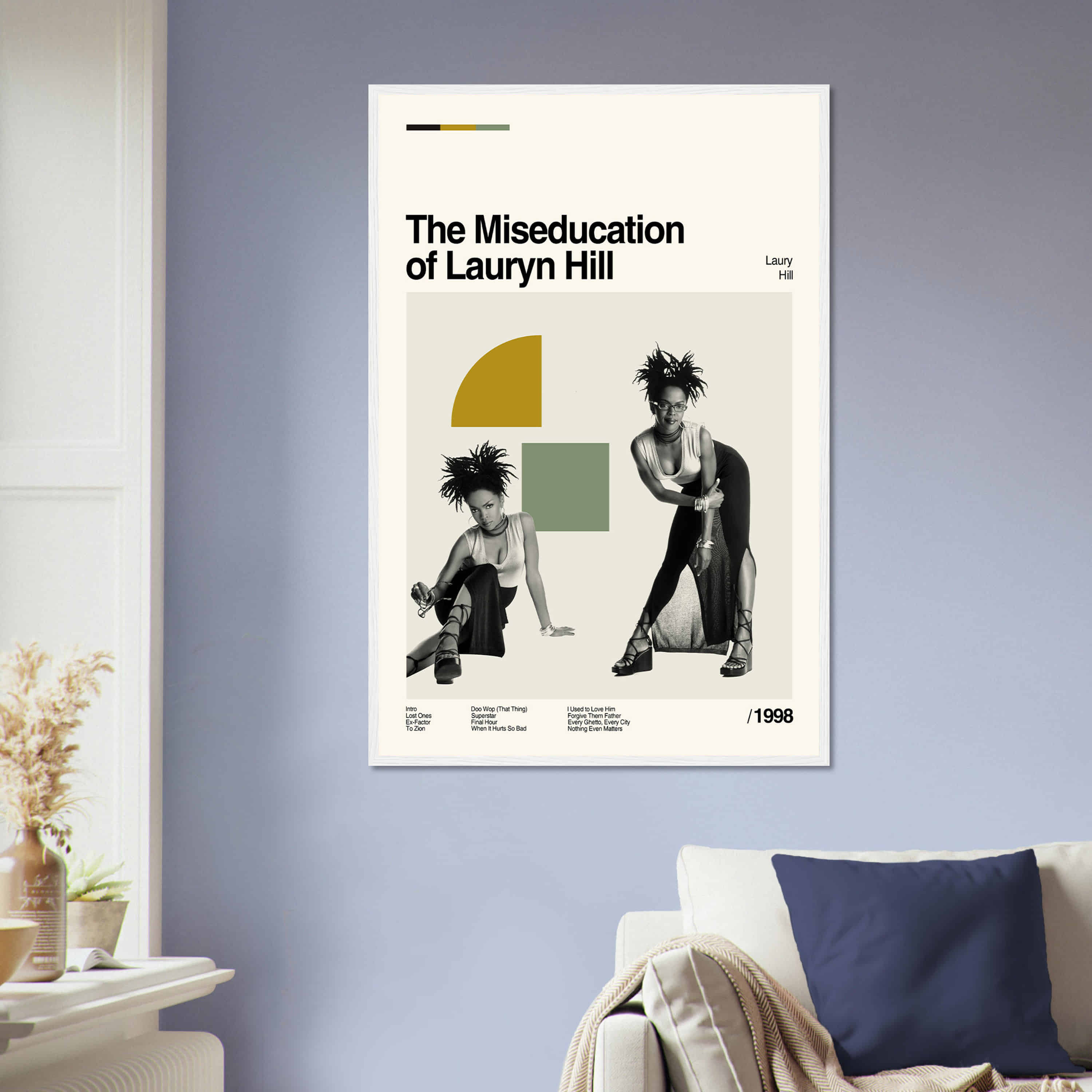 The Miseducation of Lauryn Hill Poster, Retro Poster, Poster Print Wall ...