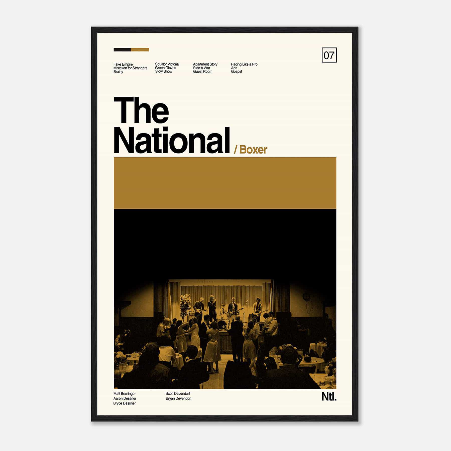 The National Boxer Poster, The National Boxer Print, Custom Poster ...