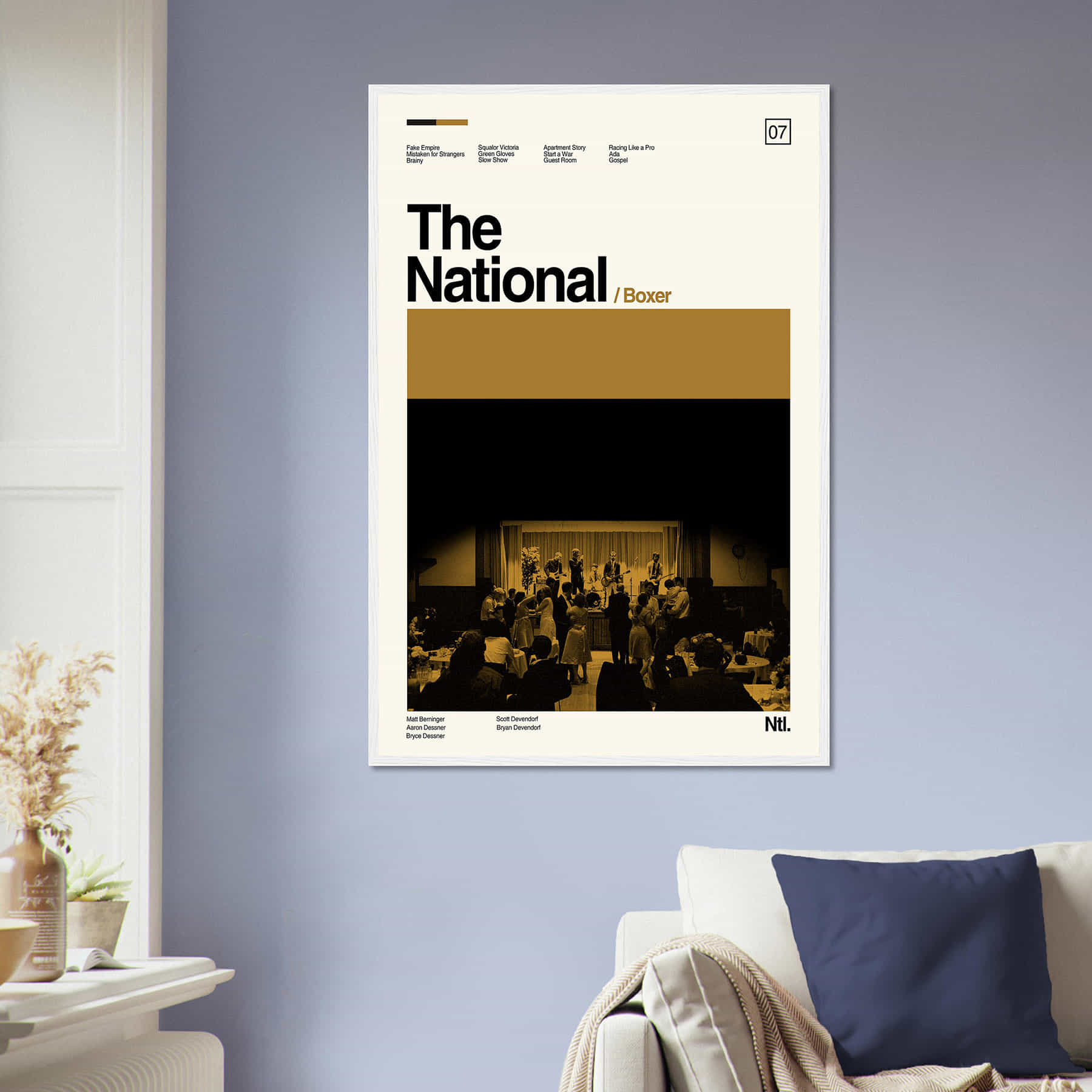 The National Boxer Poster, The National Boxer Print, Custom Poster ...