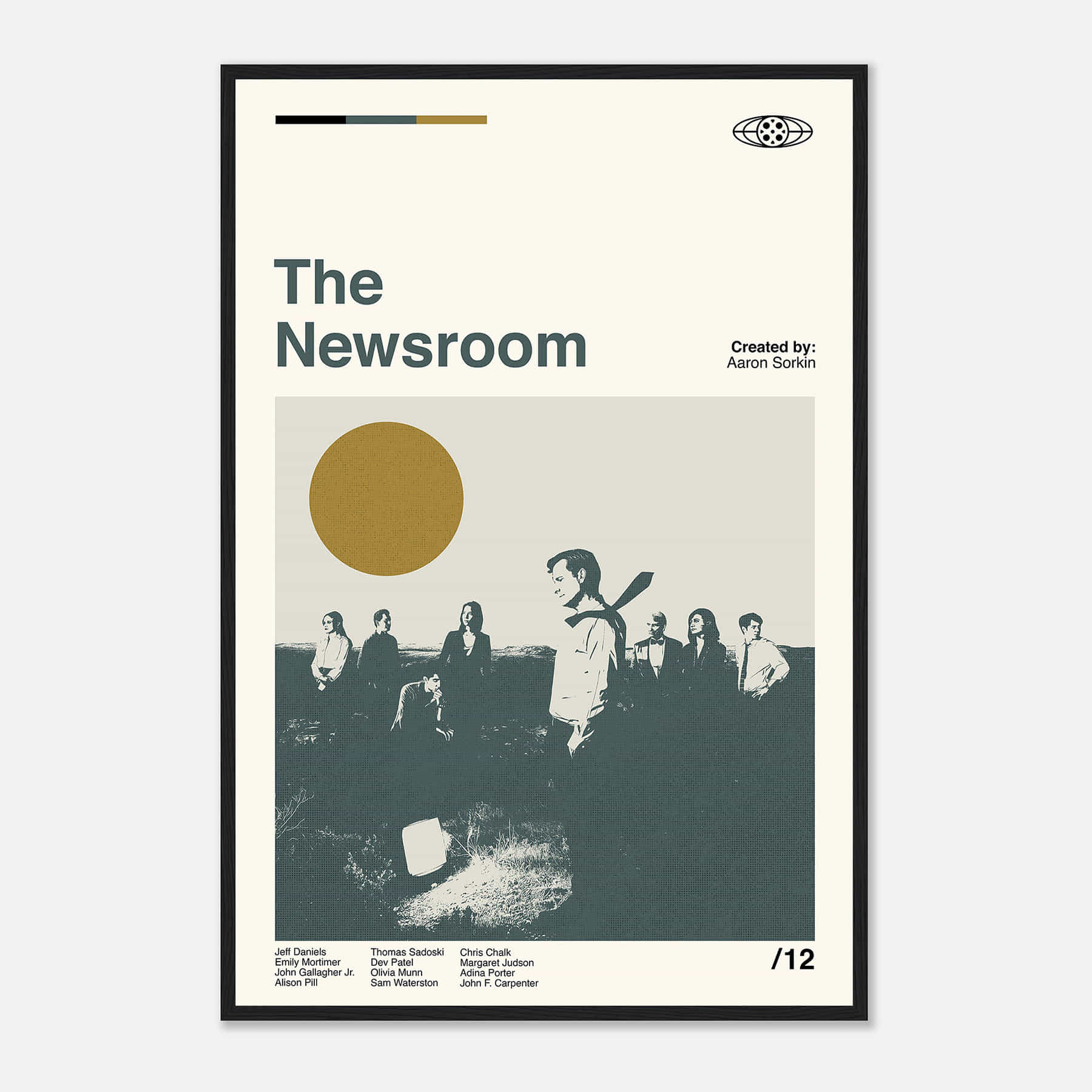The Newsroom Poster, The Newsroom Print, Minimalist Movie - Citiesbox