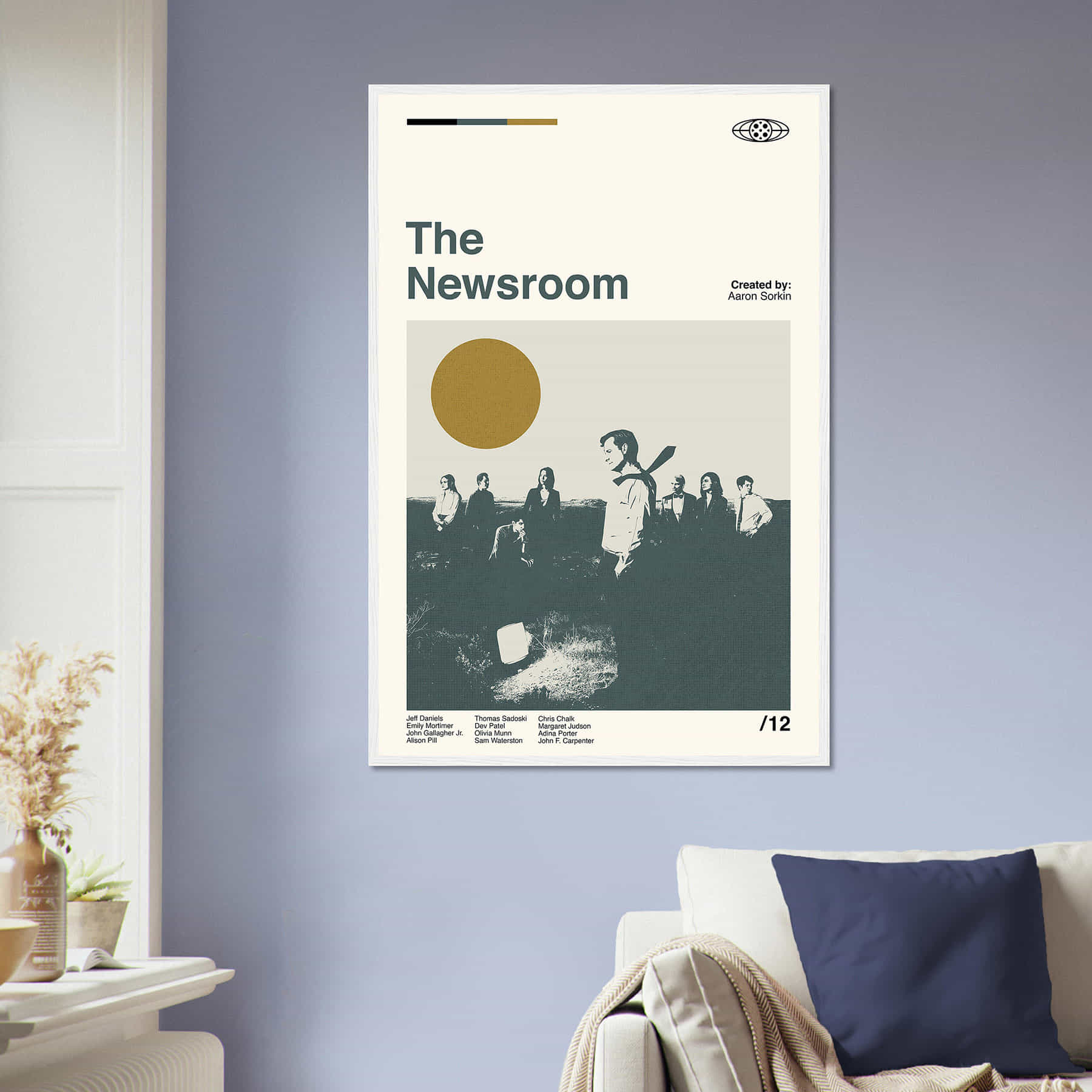 The Newsroom Poster, The Newsroom Print, Minimalist Movie - Citiesbox