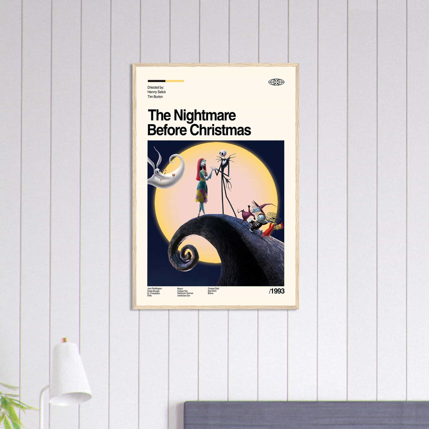 The Nightmare Before Christmas Movie Poster, Minimalist Movie, Vintage ...
