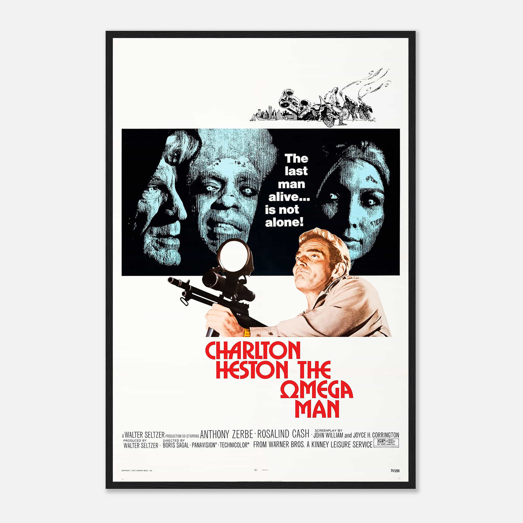 The Omega Man Movie Poster, The Omega Man (1971) Classic Movie Poster ...