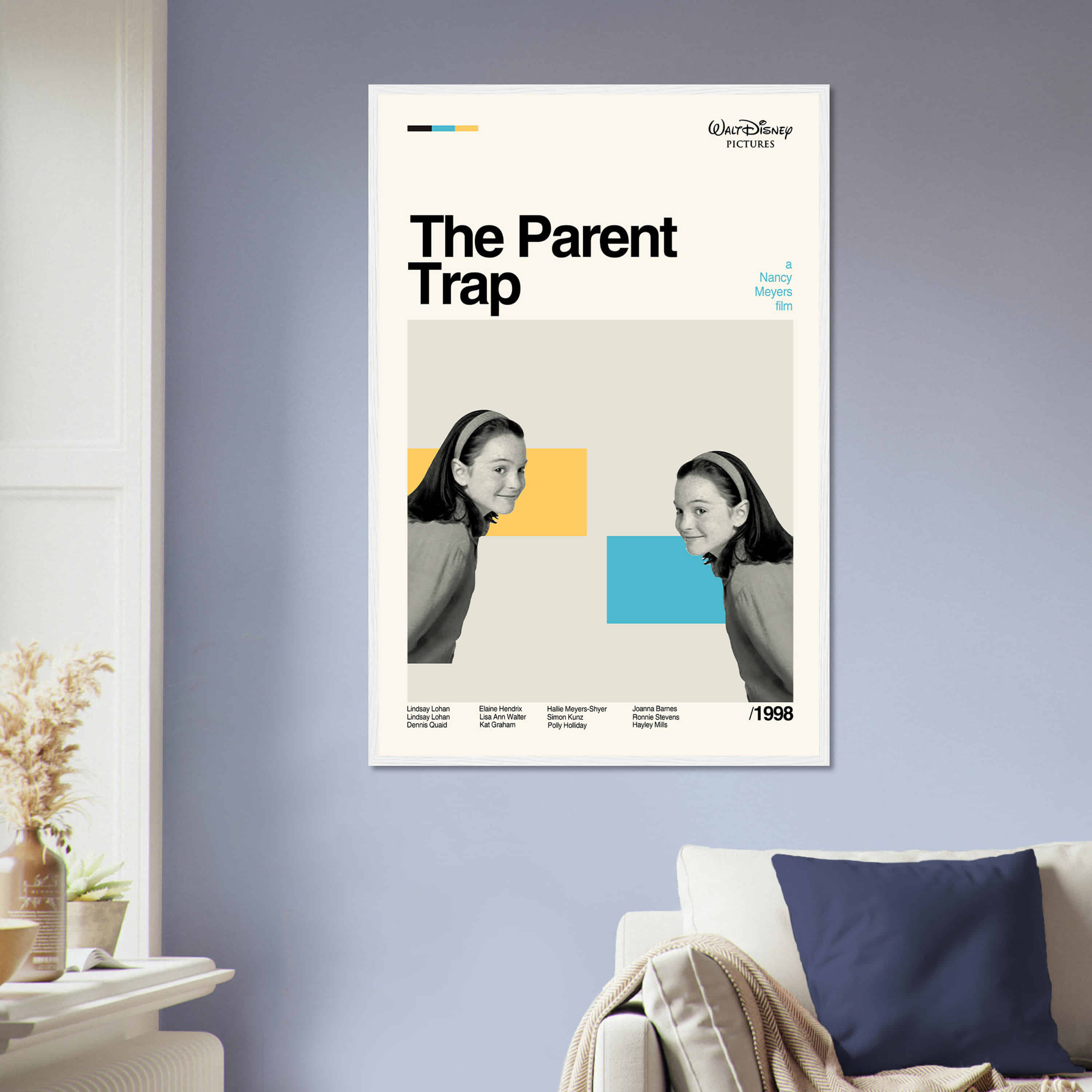 The Parent Trap Poster, Nancy Meyers Movie, Vintage Modern - Citiesbox