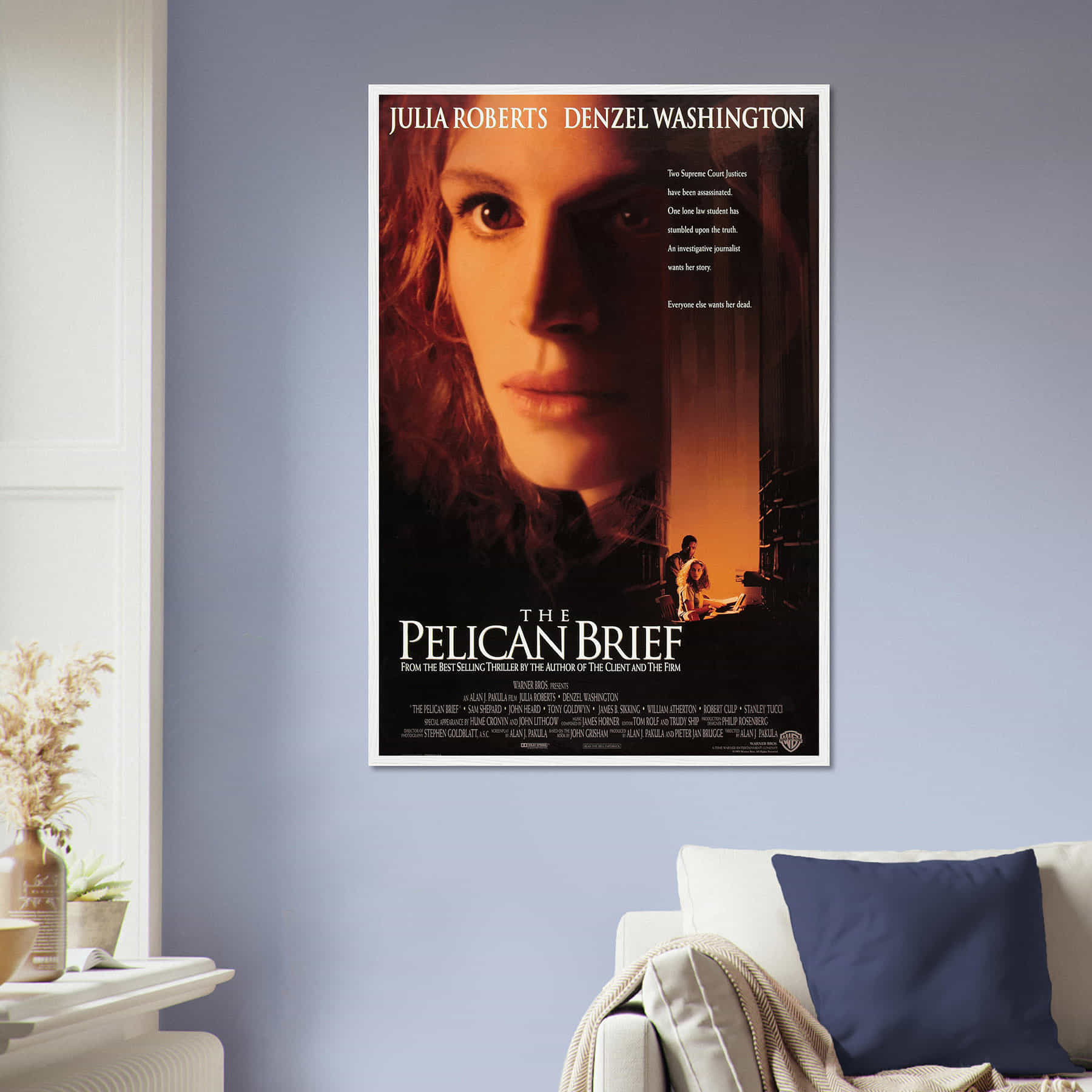 The Pelican Brief Movie Poster, The Pelican Brief Classic Vintage Movie ...
