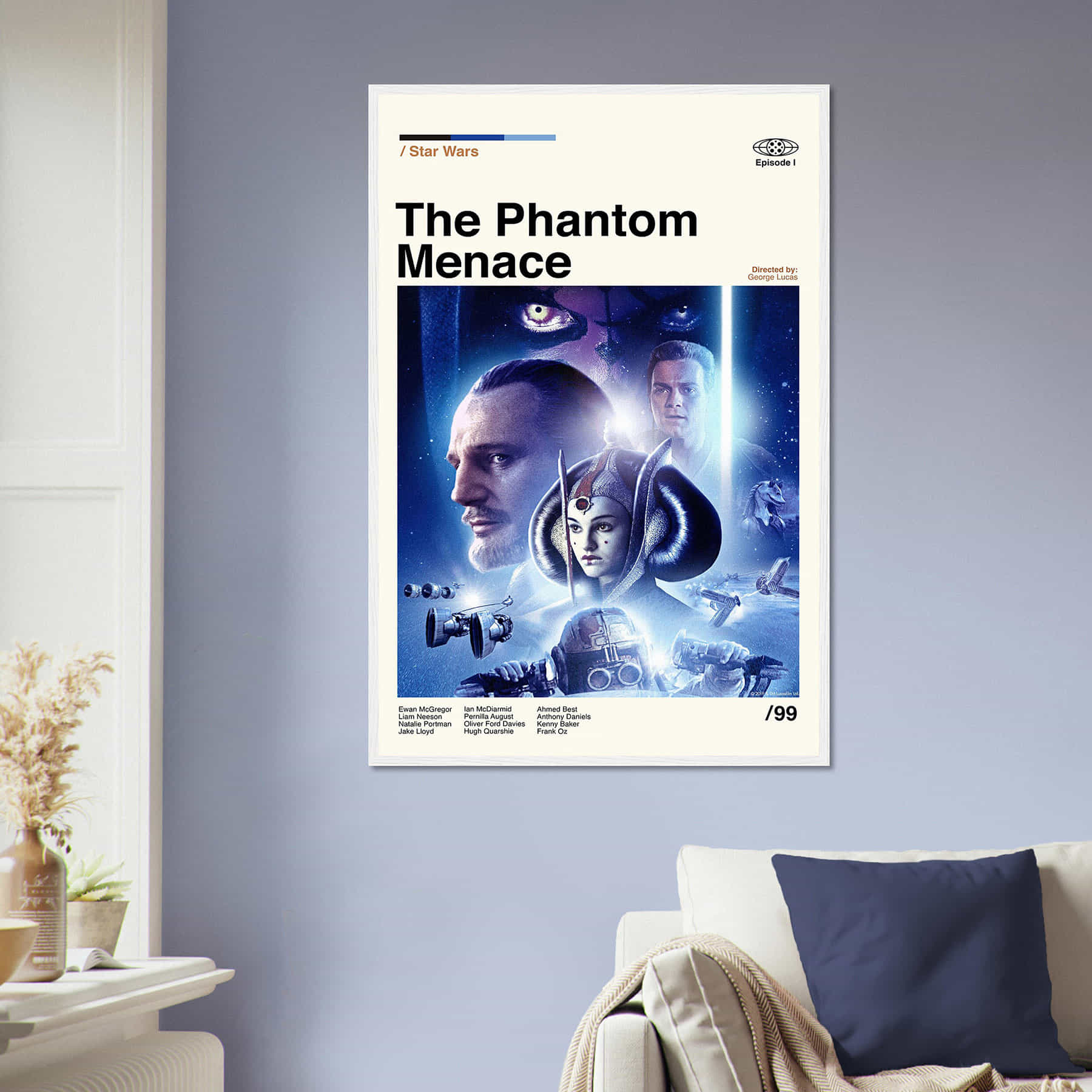 The Phantom Menace Poster, Modern Art, Mid Century Art - Citiesbox