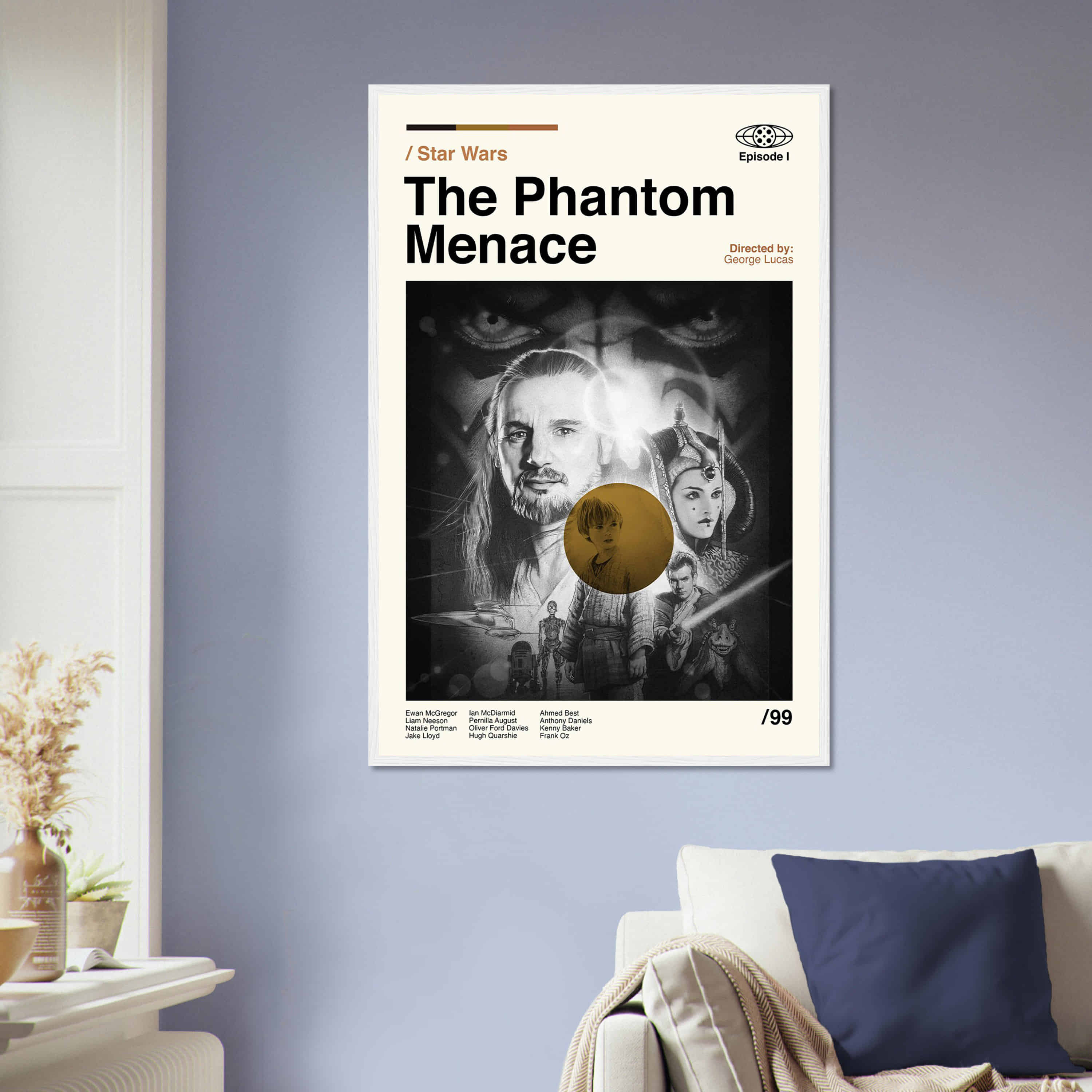 The Phantom Menace Poster, Star Wars Movie, George Lucas - Citiesbox