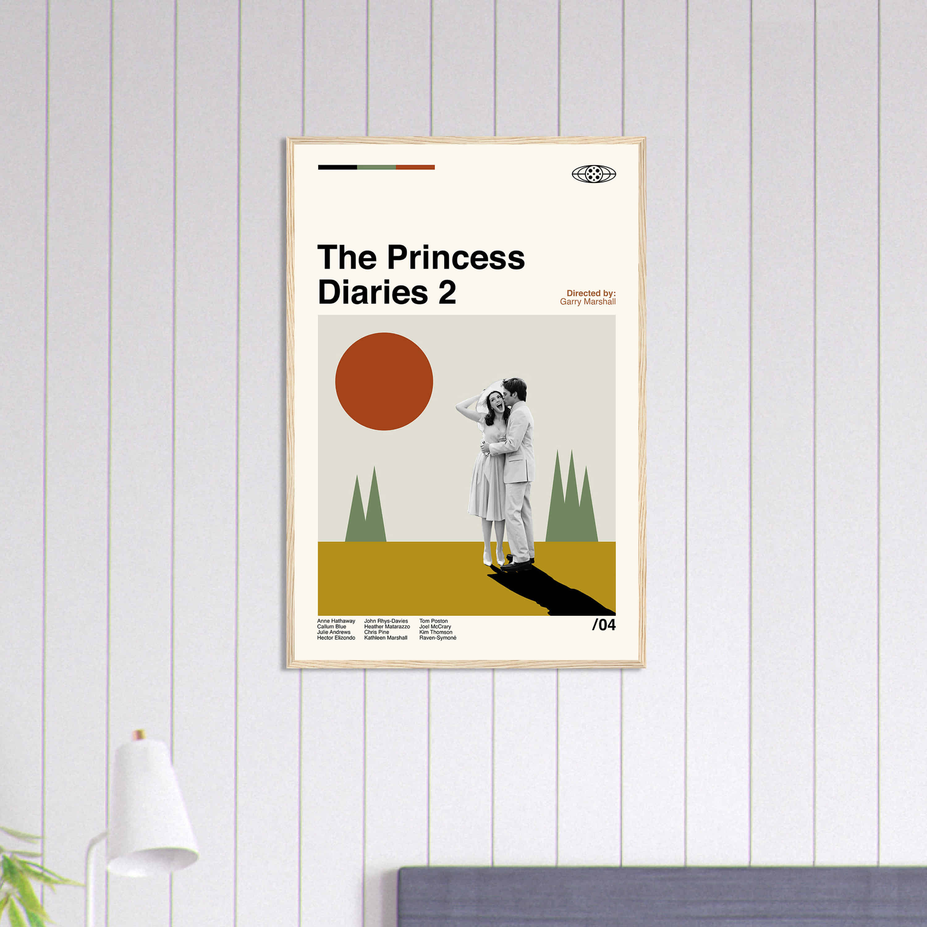 The Princess Diaries Poster, Garry Marshall, Vintage Modern - Citiesbox