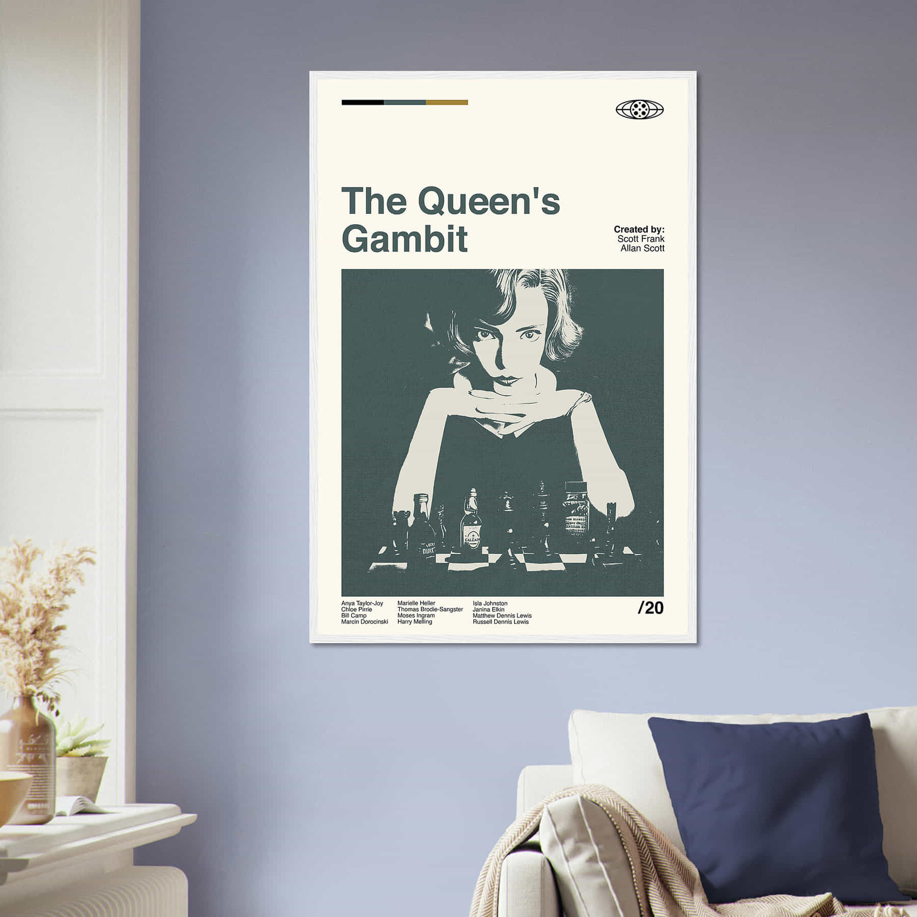 The Queens Gambit Poster, The Queens Gambit Art, Queens Gambit - Citiesbox