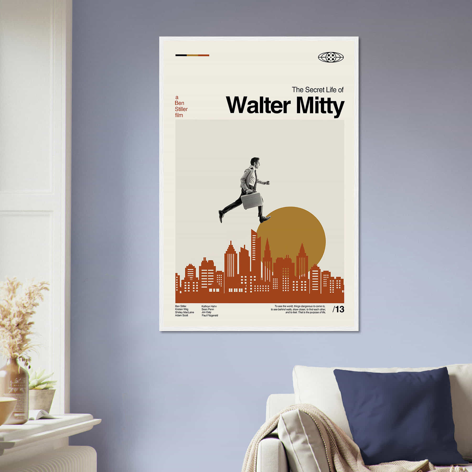 The Secret Life Of Walter Mitty Poster, Retro Movie Poster, Vintage ...