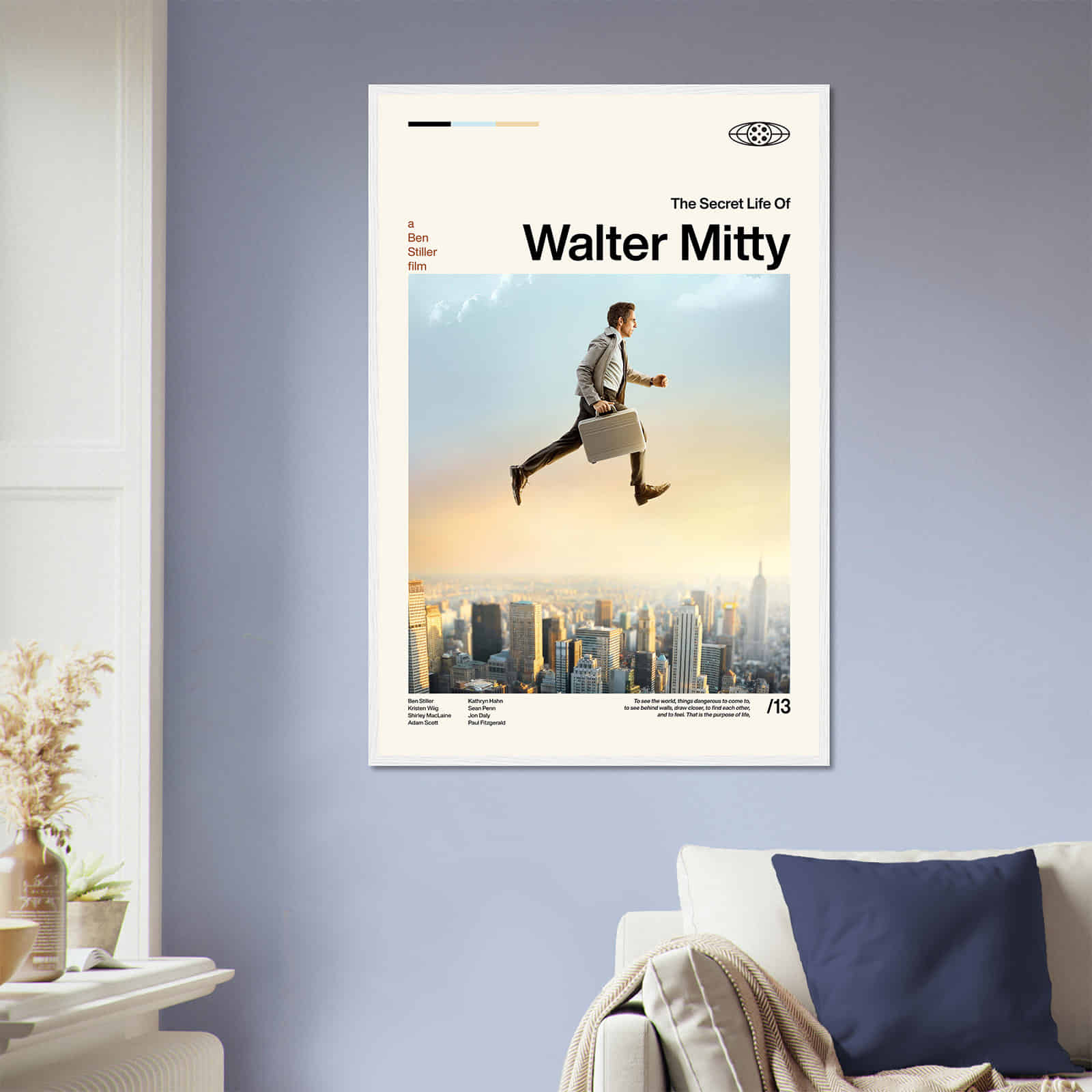 The Secret Life Of Walter Mitty Poster, Retro Movie Poster, Vintage ...