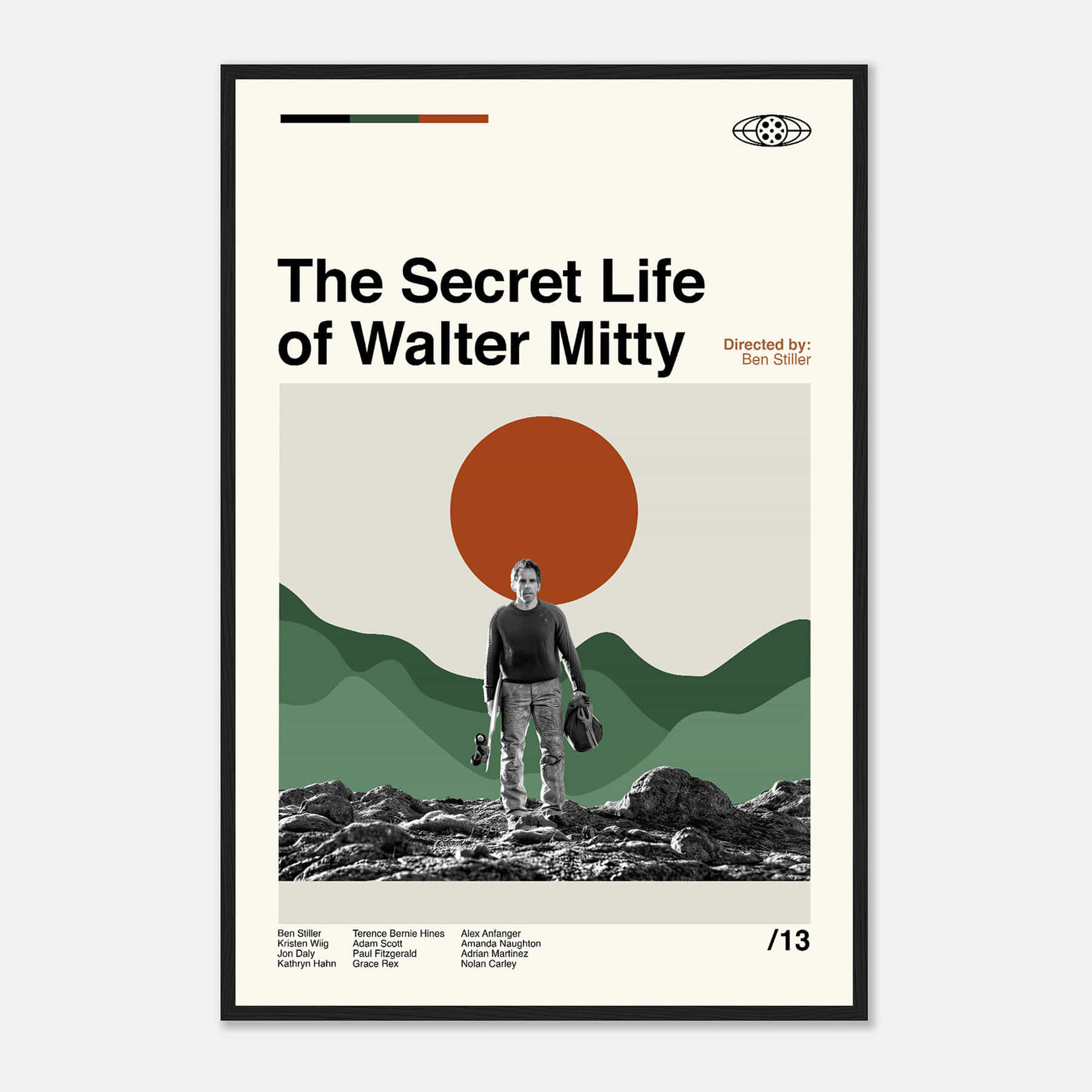 The Secret Life Of Walter Mitty Posters, Minimalist Art, Movie Poster ...