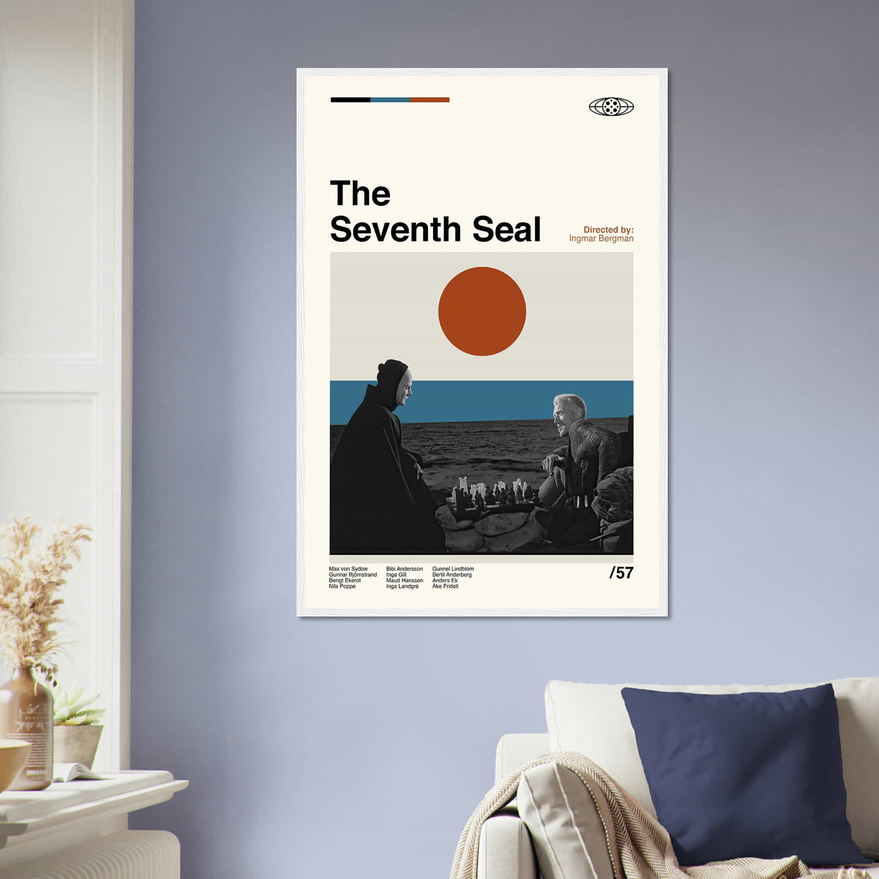The Seventh Seal Poster, Ingmar Bergman, Minimalist Movie - Citiesbox