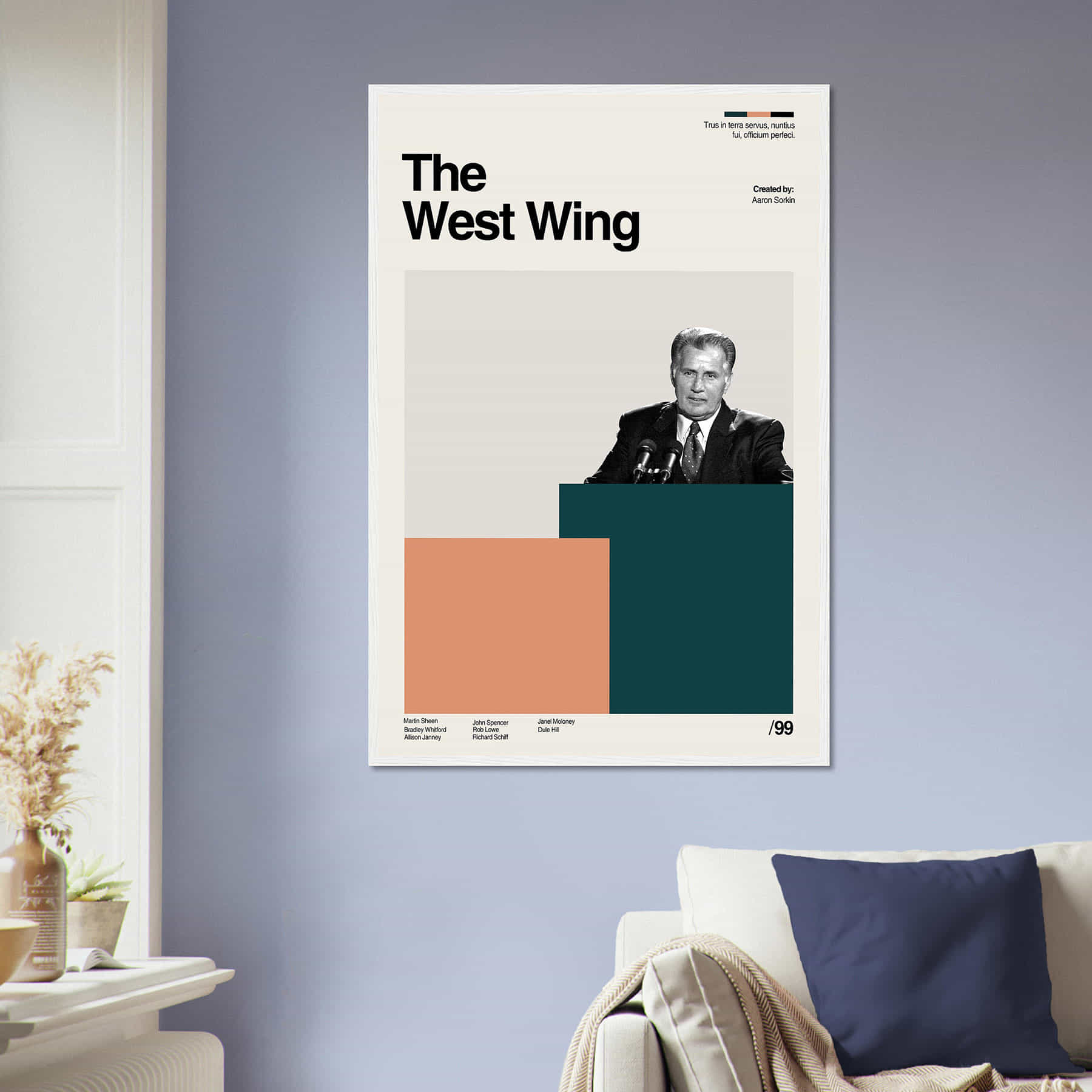 The West Wing Modern, The West Wing Decor, Retro Movie Poster - Citiesbox
