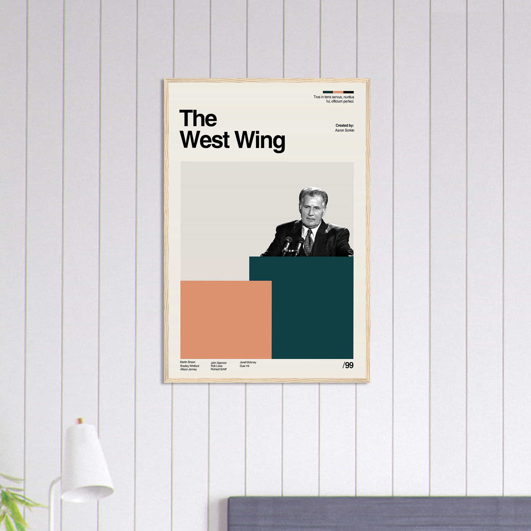 The West Wing Modern, The West Wing Decor, Retro Movie Poster - Citiesbox