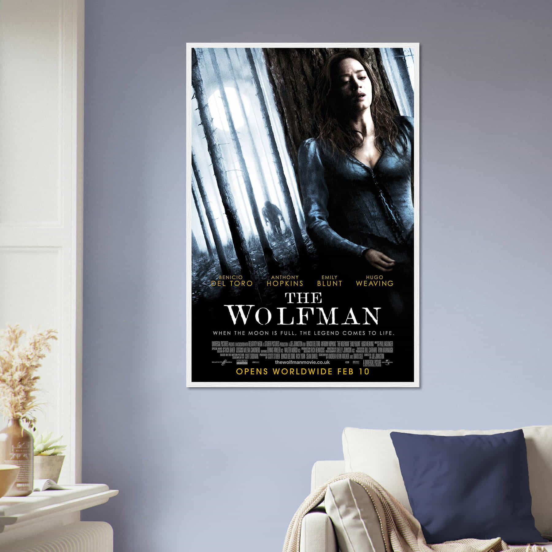 The Wolfman Movie Poster, The Wolfman (2010) Classic Vintage Film Poster, Poster - Citiesbox