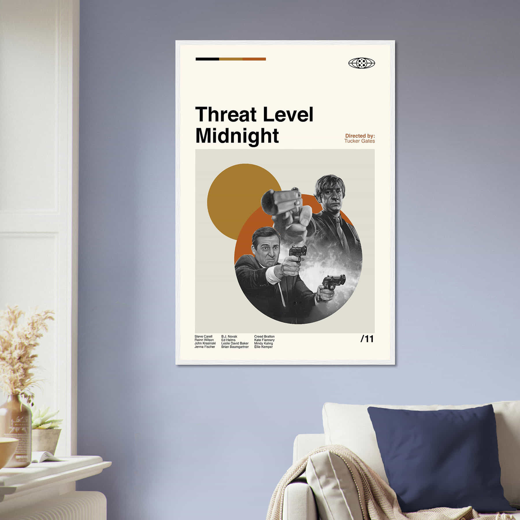 Threat Level Midnight Poster, Threat Level Midnight, Abstract Poster ...