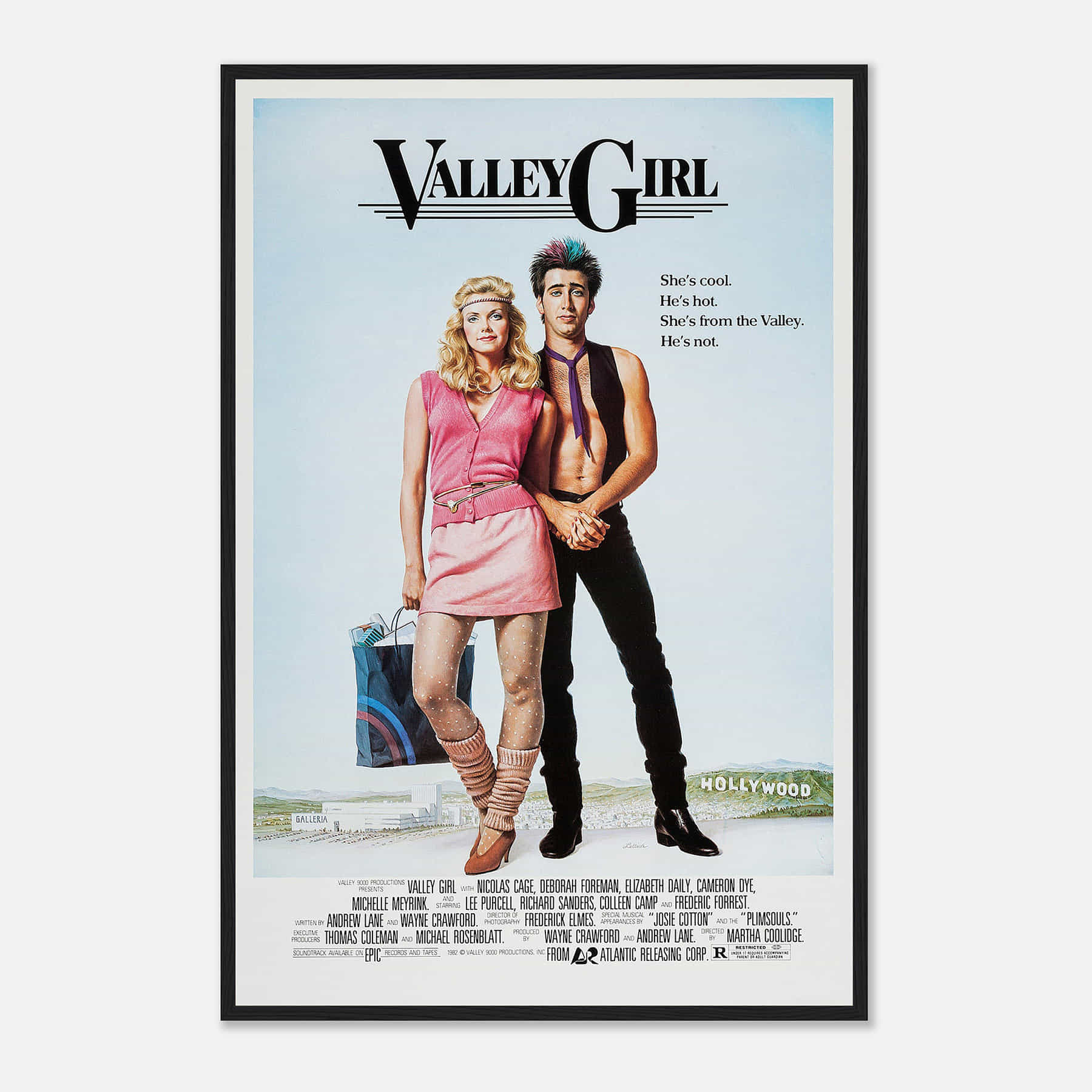 Valley Girl 1983 Movie Poster, Valley Girl Classic Vintage Movie Poster ...