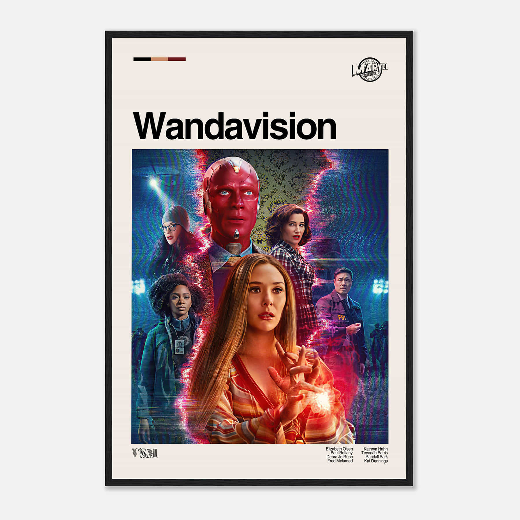 Wandavision Movie Poster, Wandavision Retro, Retro Movie Poster - Citiesbox