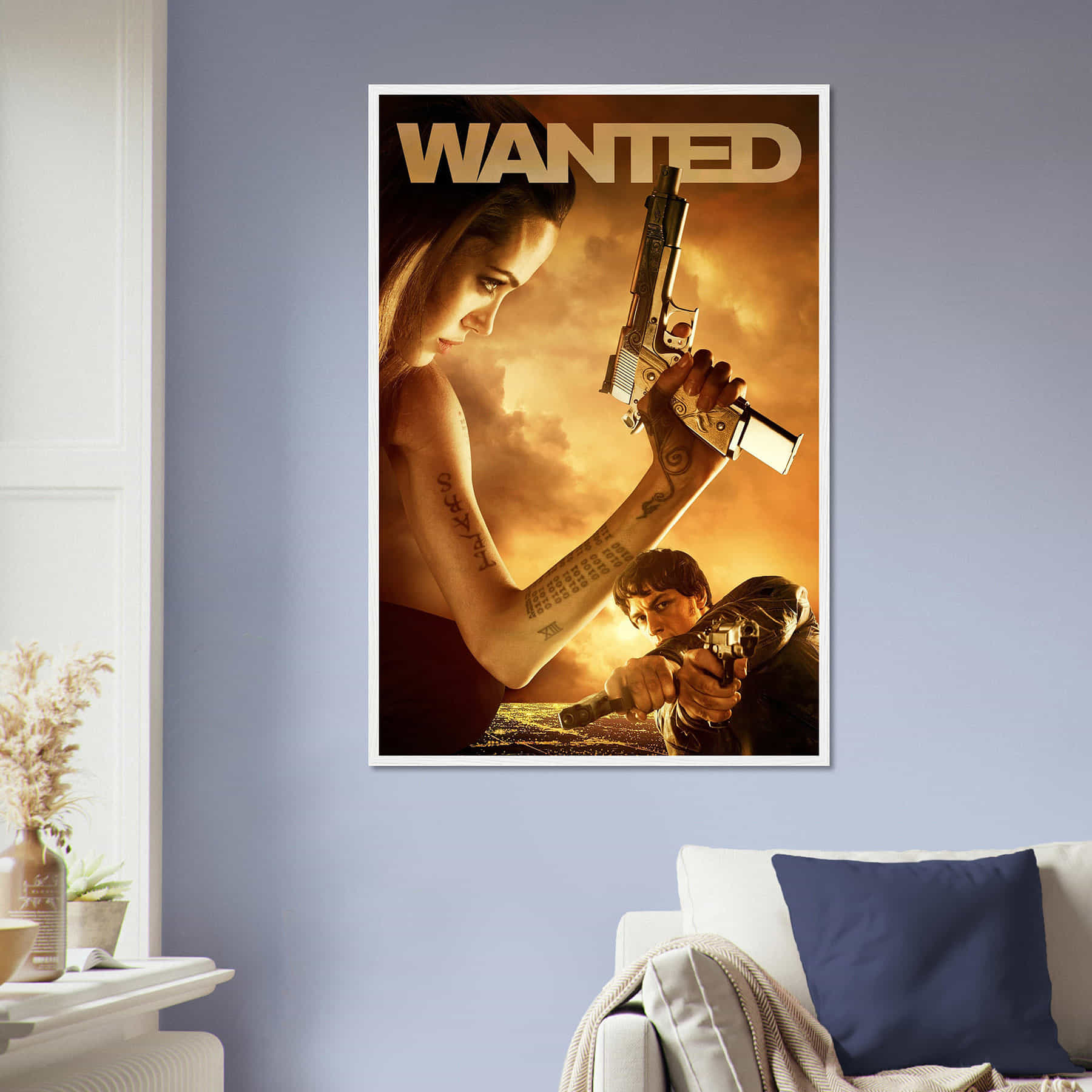 Wanted (2008) Movie Poster, Angelina Jolie Classic Movie Poster - Citiesbox