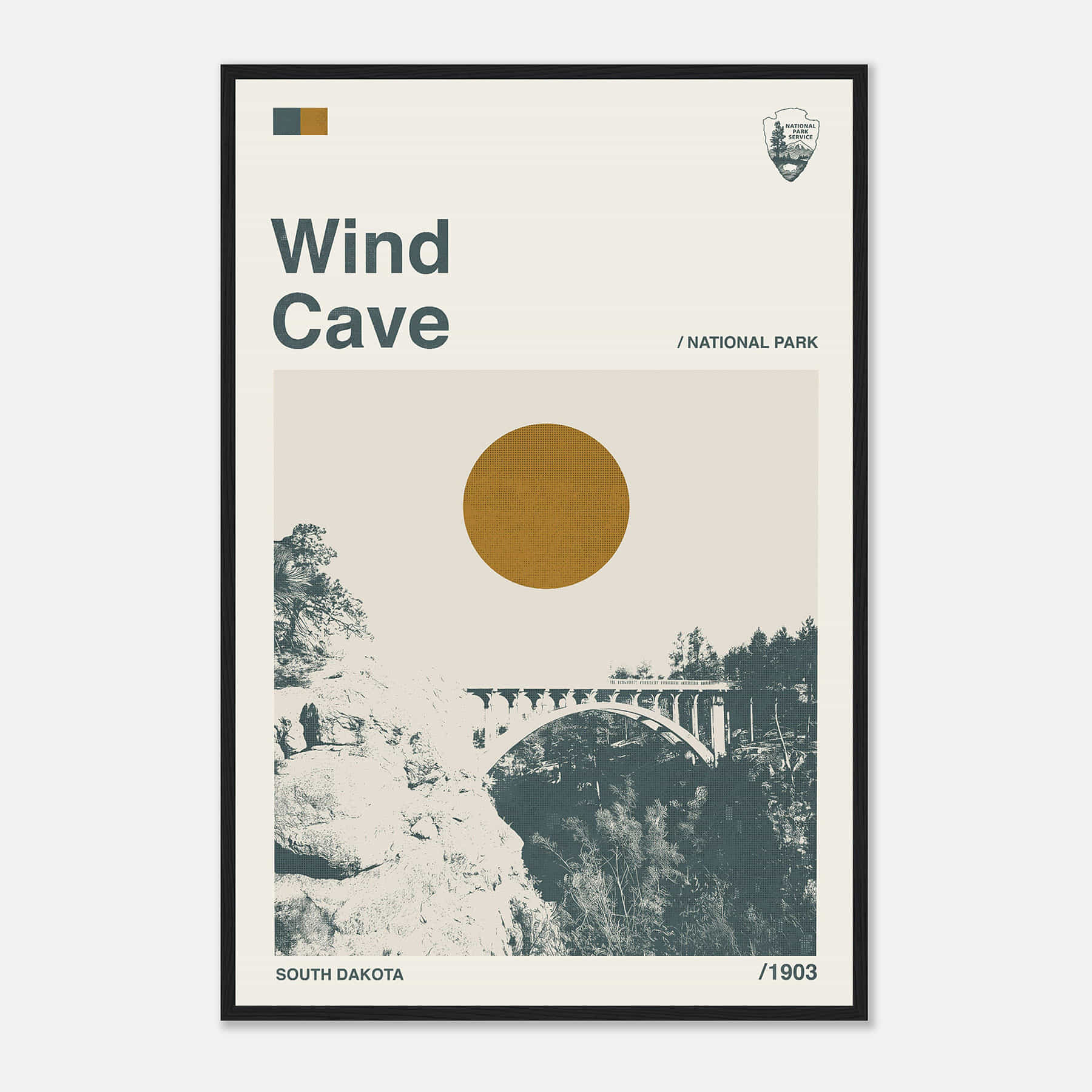 Wind Cave Poster, Wind Cave Travel Poster, National Park Poster - Citiesbox
