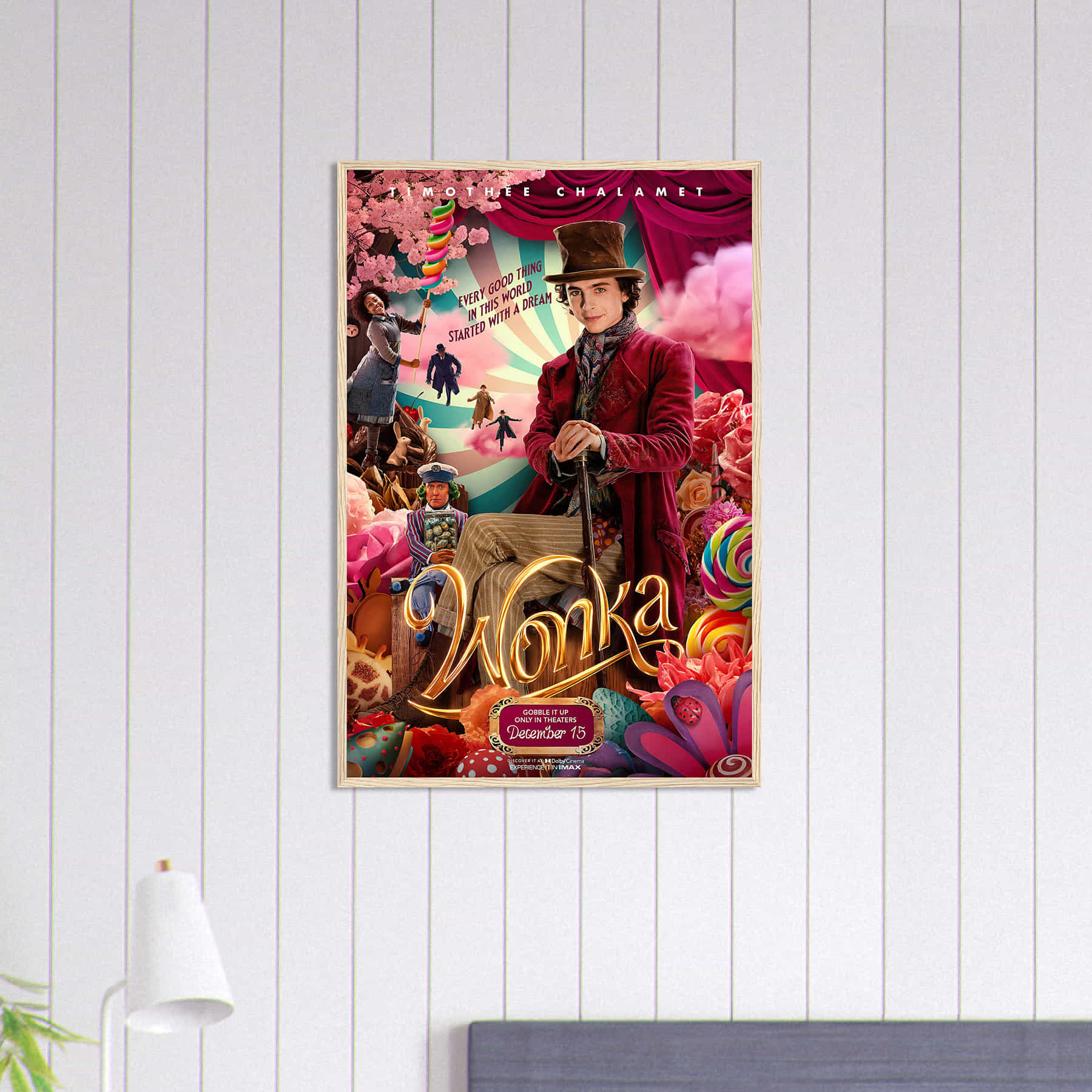 Wonka (2023) Movie Poster, Timothée Chalamet Classic Movie Poster ...