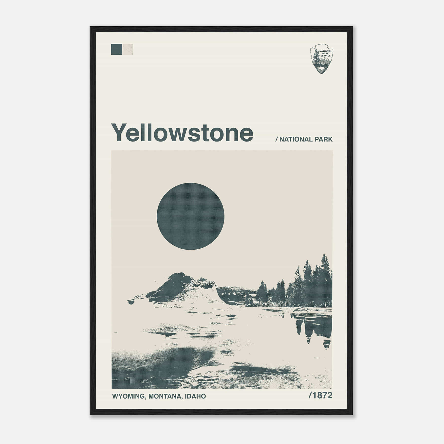Yellowstone Print, Yellowstone Art, National Park Poster - Citiesbox
