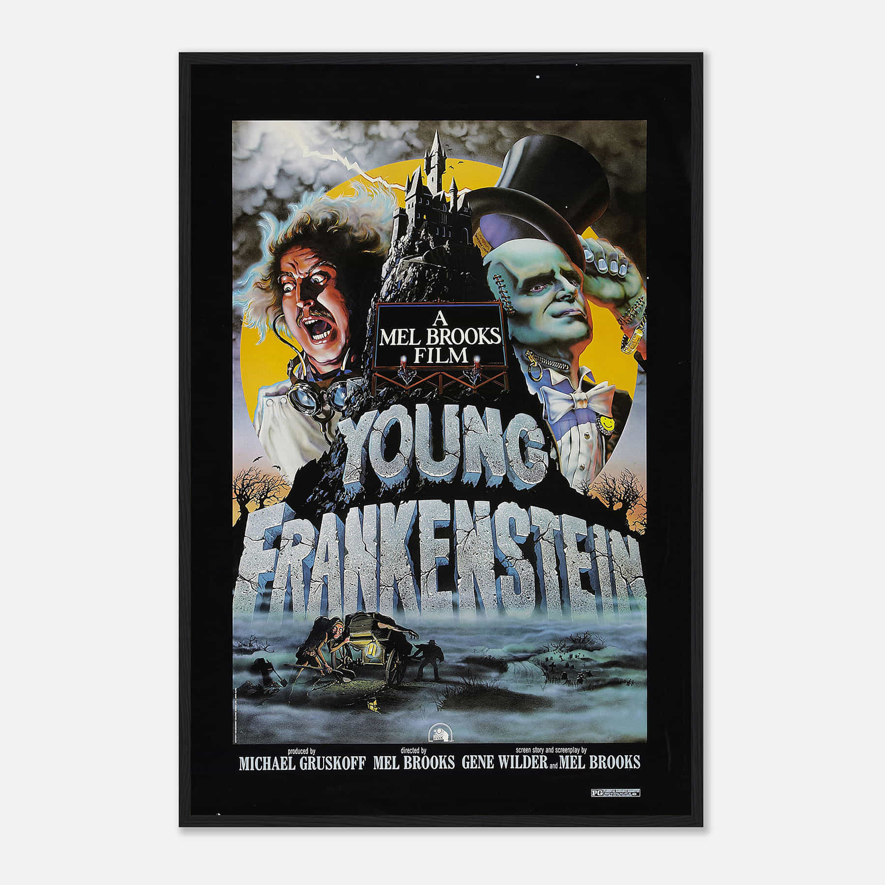Young Frankenstein (1974) Movie Poster, Young Frankenstein Classic Vintage Poster, Classic Movie ...