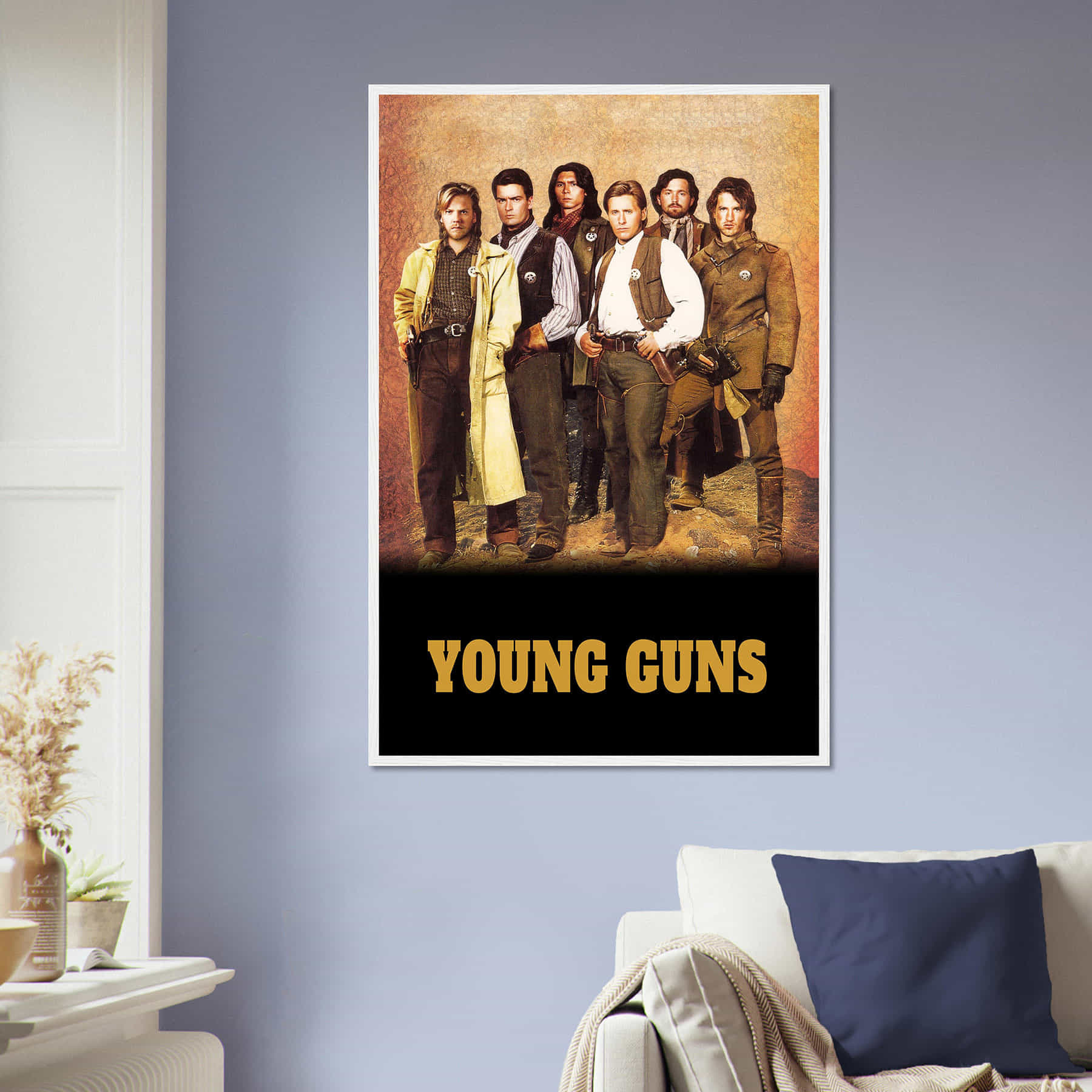 Young Guns (1988) Movie Poster, Young Guns Vintage Movie Poster, Classic Poster - Citiesbox