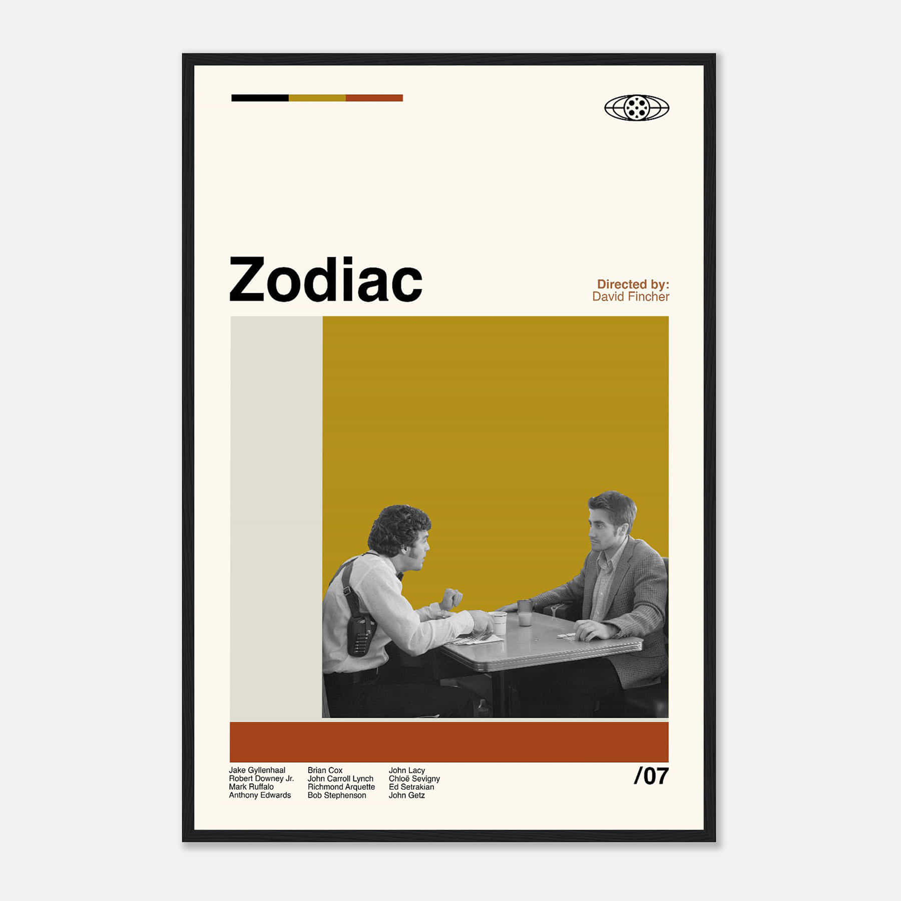 Zodiac Poster, David Fincher, Retro Movie Poster DS2 - Citiesbox