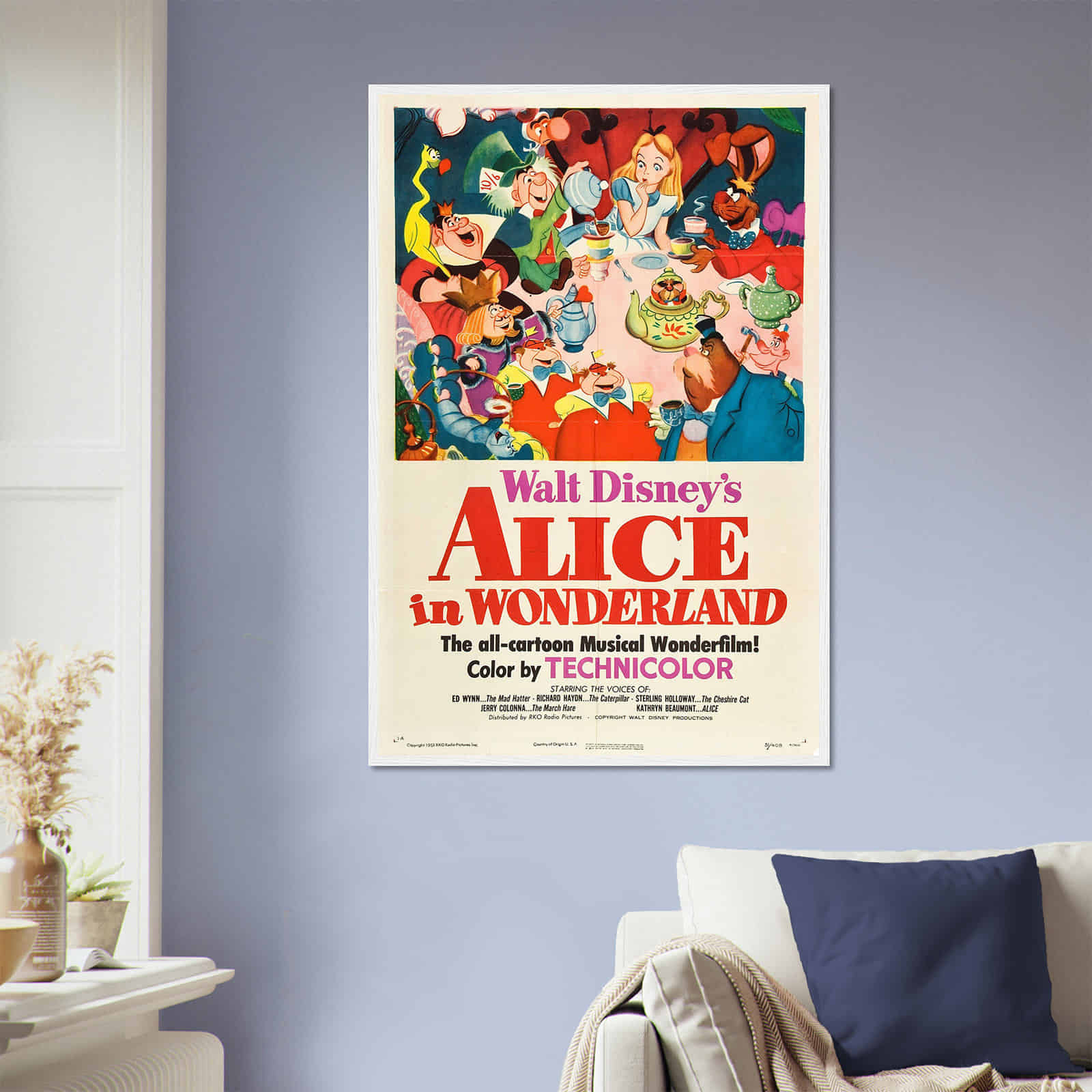 Alice in Wonderland Movie Poster, Alice in Wonderland Poster for Gift ...
