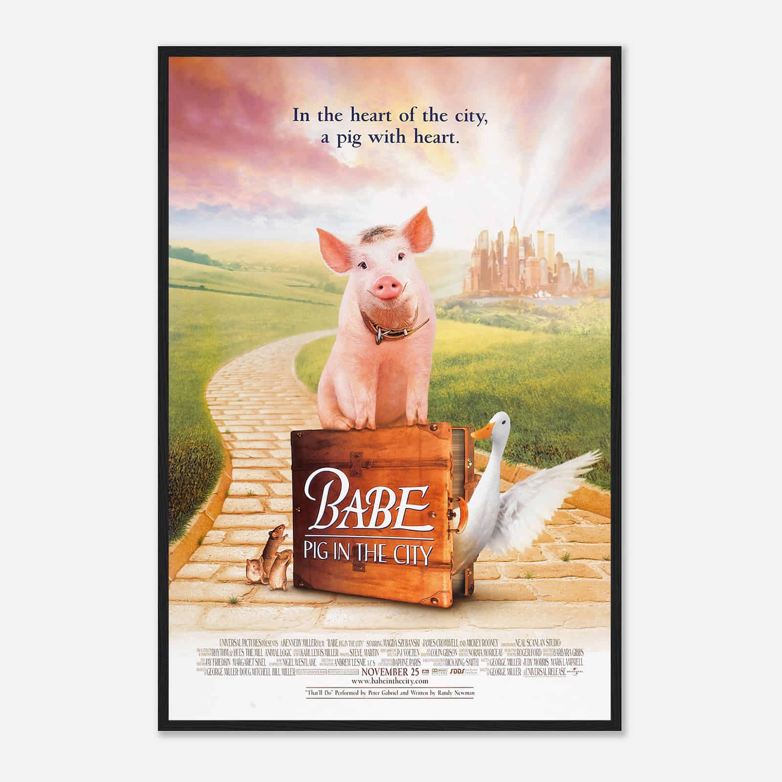 Babe Pig in the City Movie Poster, Babe Pig in the City (1998) Movie ...