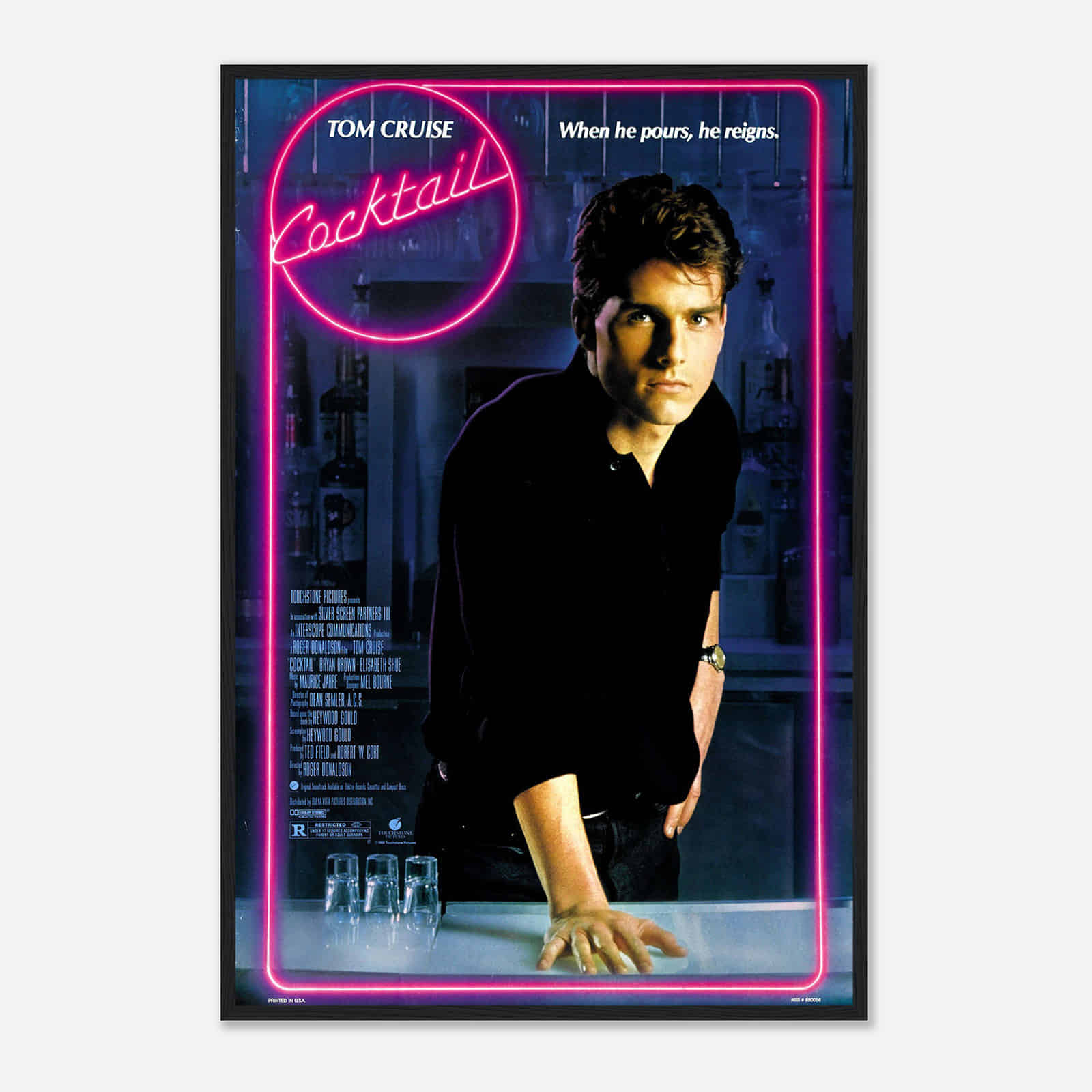 Cocktail (1988) Movie Poster, Cocktail Activity Poster for Gift - Citiesbox