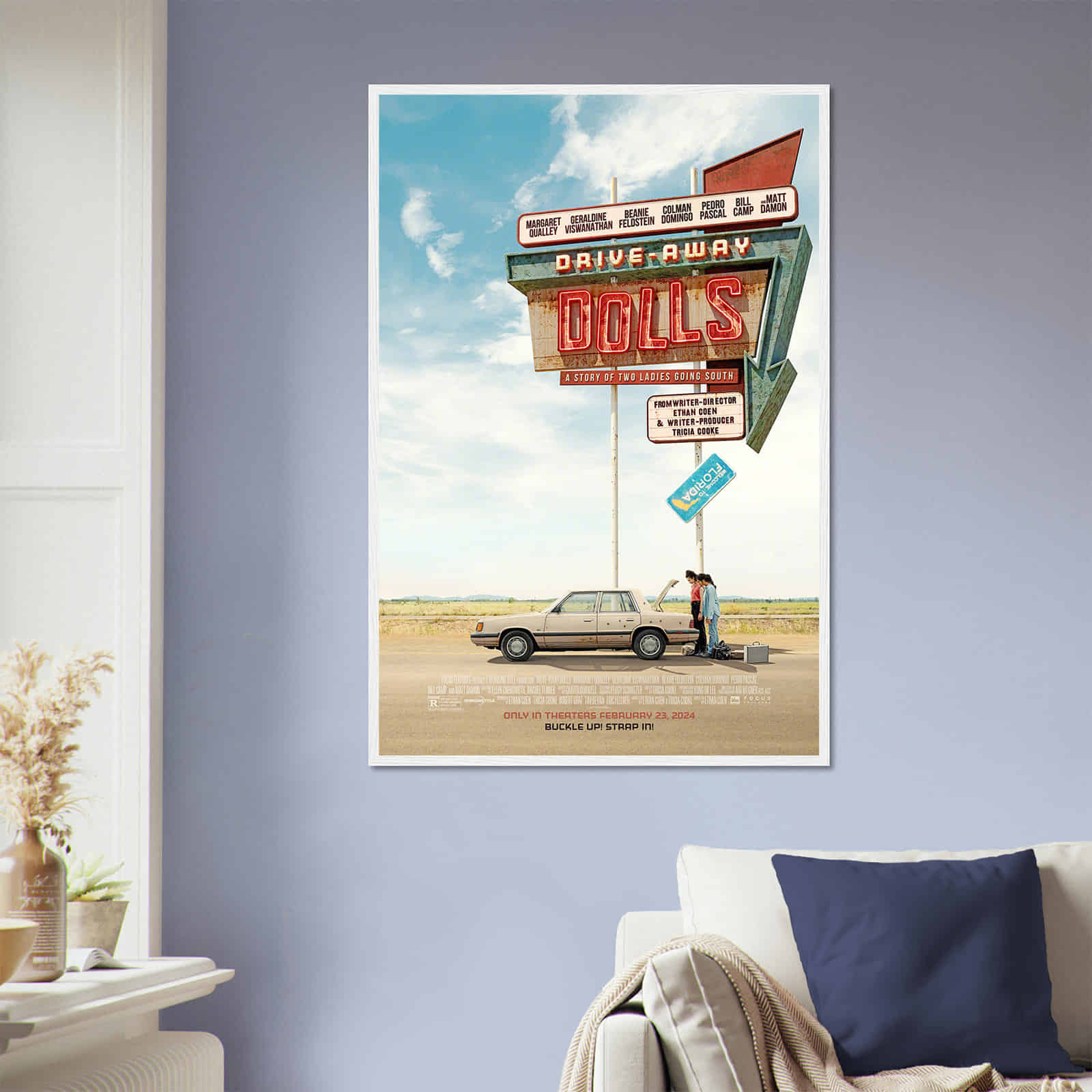 Drive-Away Dolls Movie Poster, Drive-Away Dolls (2024) Poster Print for ...