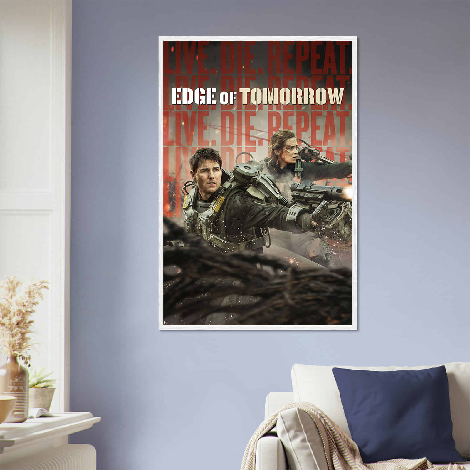 Edge of Tomorrow Movie Poster, Classic Movie Poster for Gift - Citiesbox Edge of Tomorrow Movie Poster, Classic Movie Poster for Gift - Citiesbox