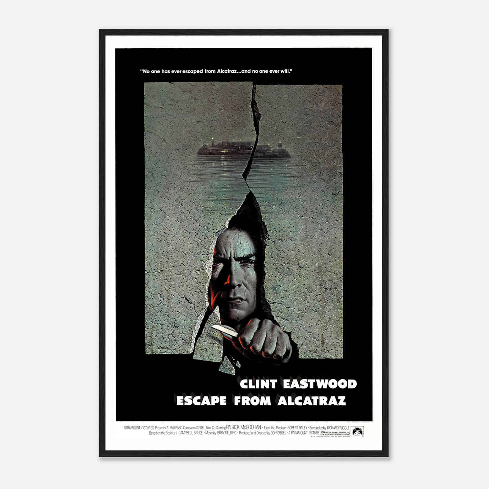 Escape from Alcatraz Movie Poster, Escape from Alcatraz (1979) Poster ...