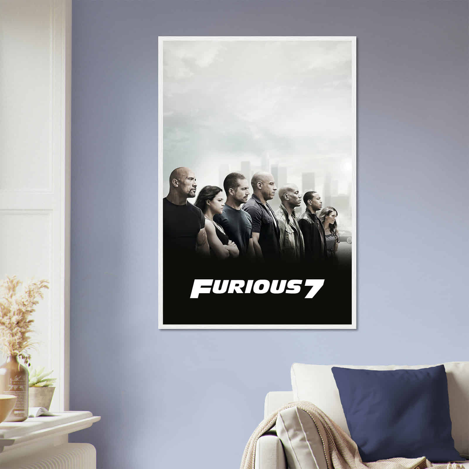 Furious 7 Movie Poster, Fast and the Furious Poster Print for Gift ...