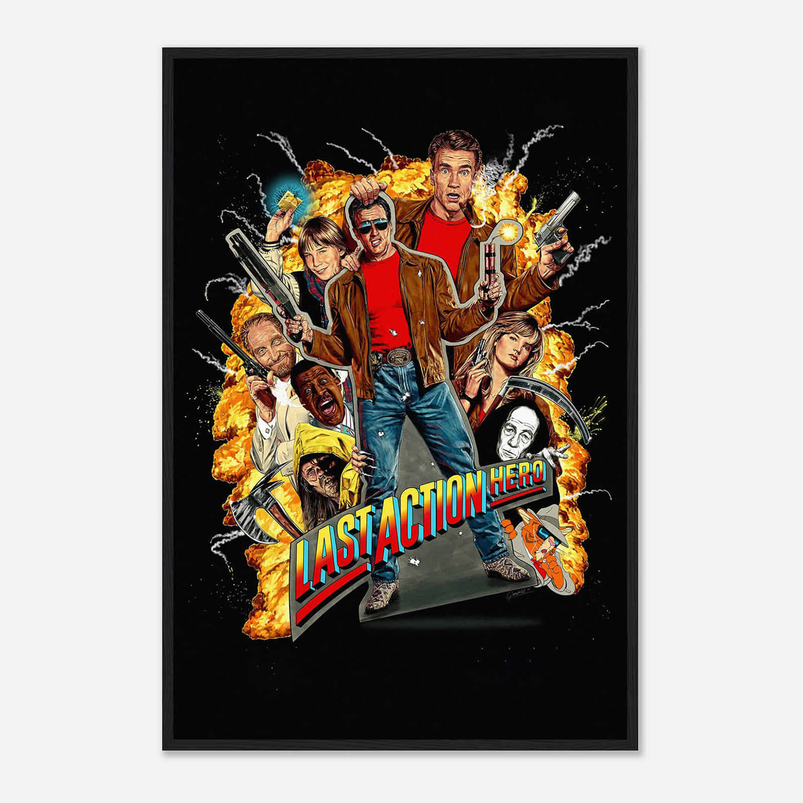 Last Action Hero Movie Poster, Last Action Hero (1993) Movie Poster for ...