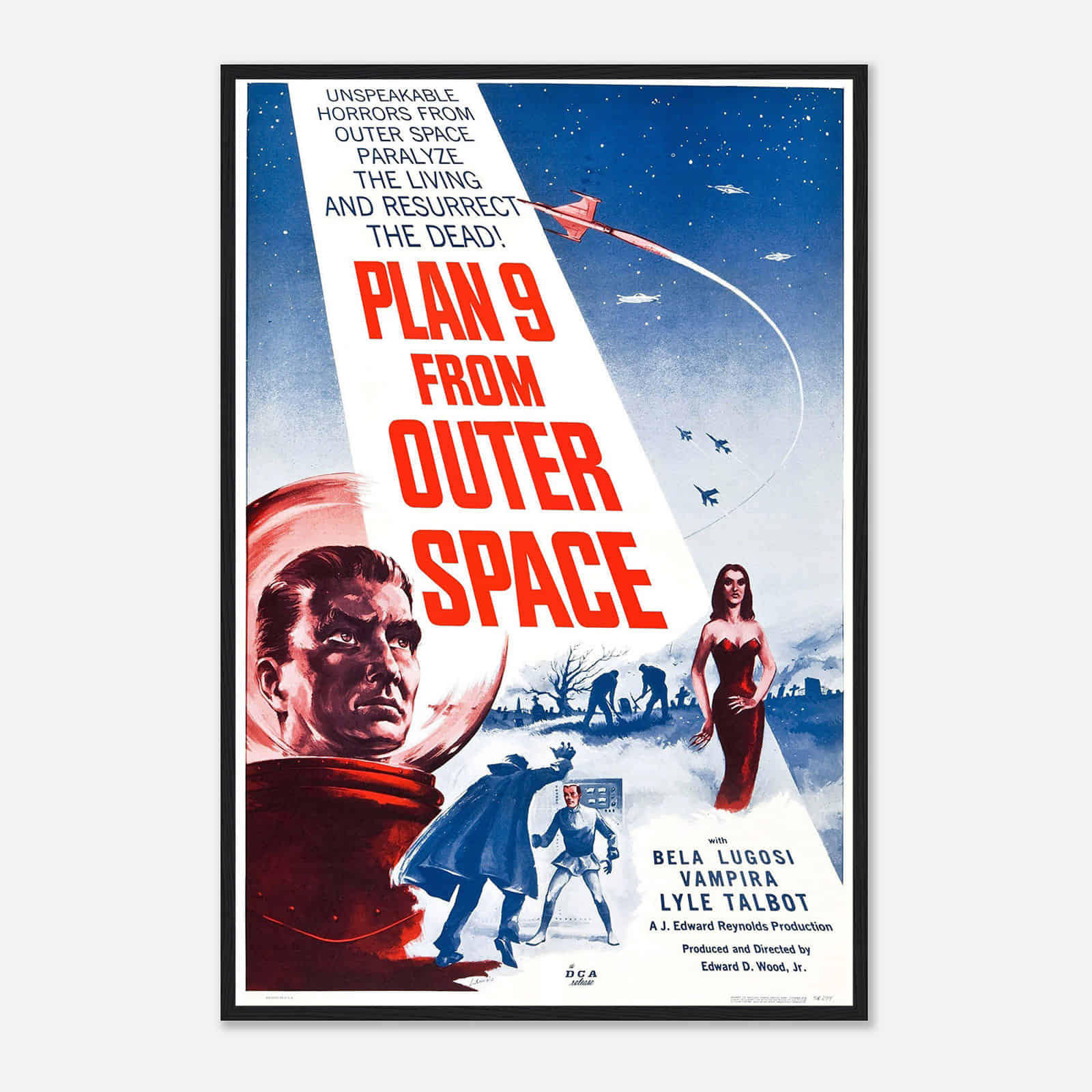 Plan 9 from Outer Space Movie Poster, Plan 9 from Outer Space (1959 ...