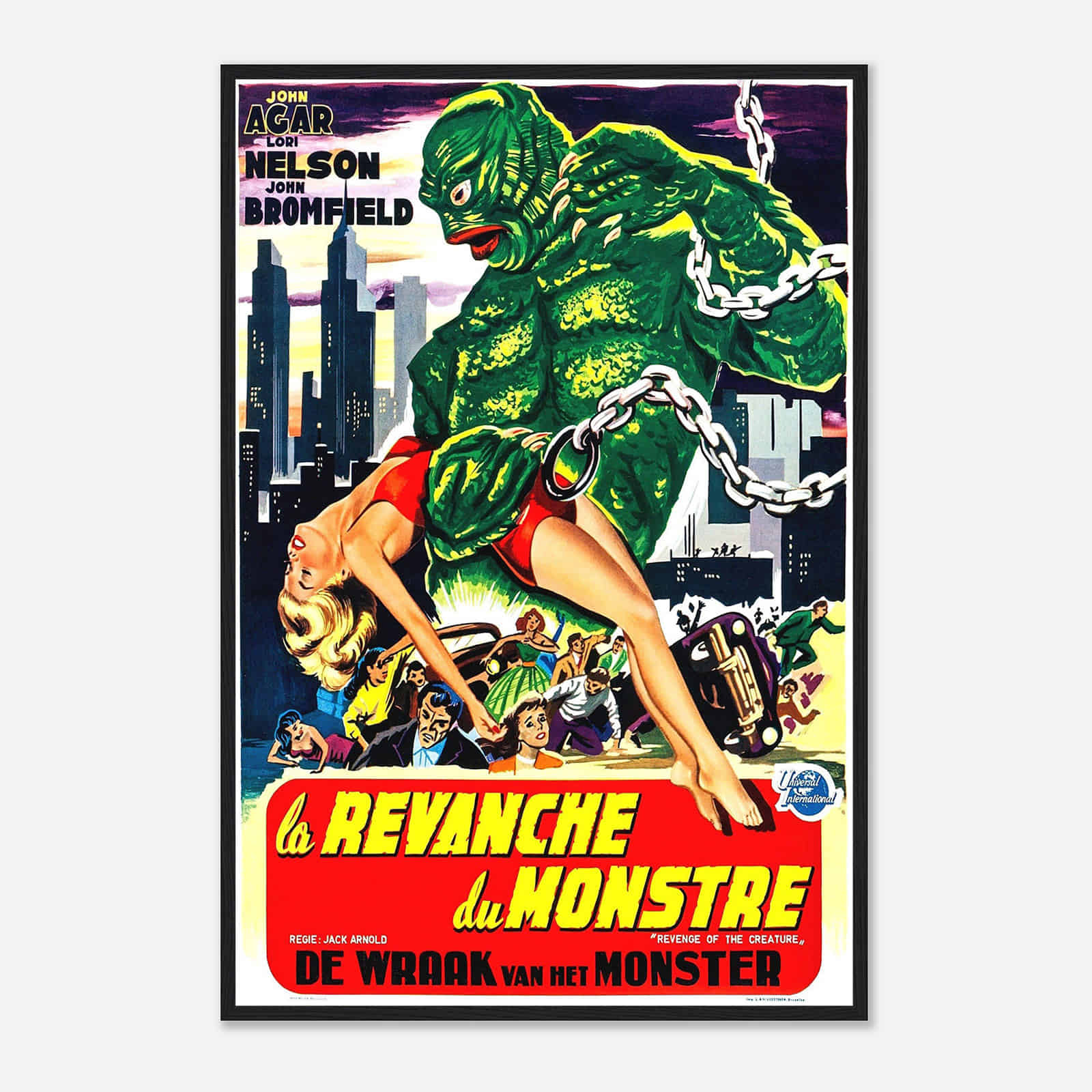 Revenge of the Creature Poster, Revenge of the Creature Vintage Movie ...