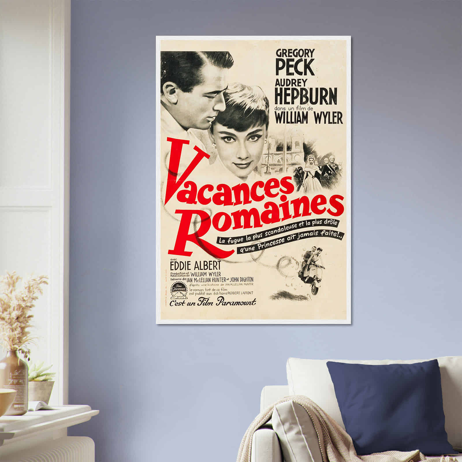 Roman Holiday Movie Poster, Room Decor Audrey Hepburn, Roman Holiday ...