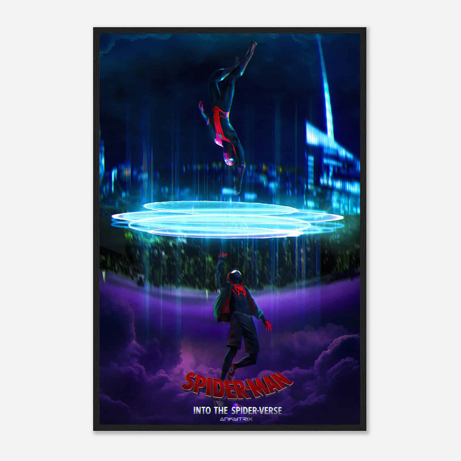 Spider-Man Into the Spider-Verse Movie Poster, Spider-Man Movie Poster ...