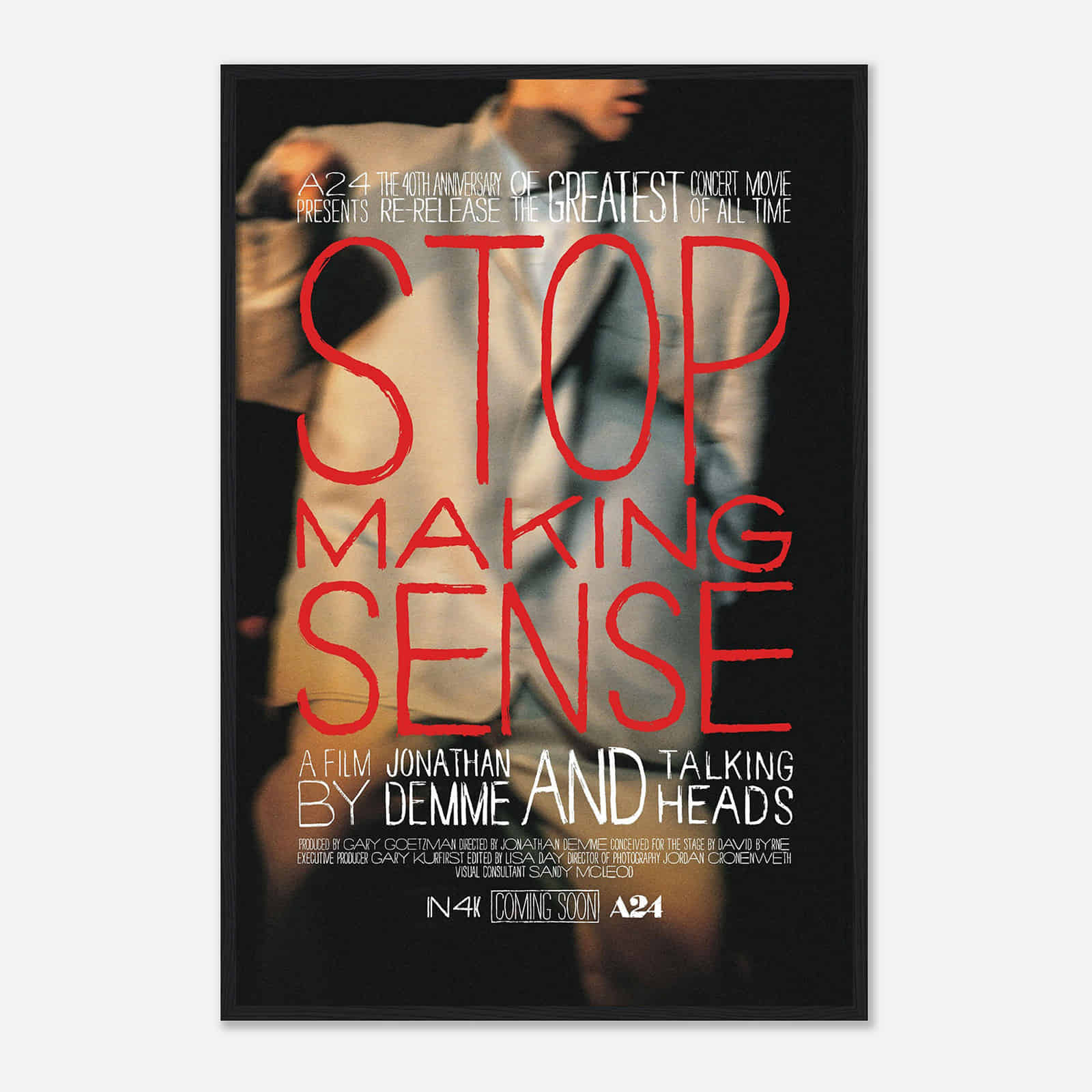 Stop Making Sense Movie Poster, Stop Making Sense (1984) Poster for ...