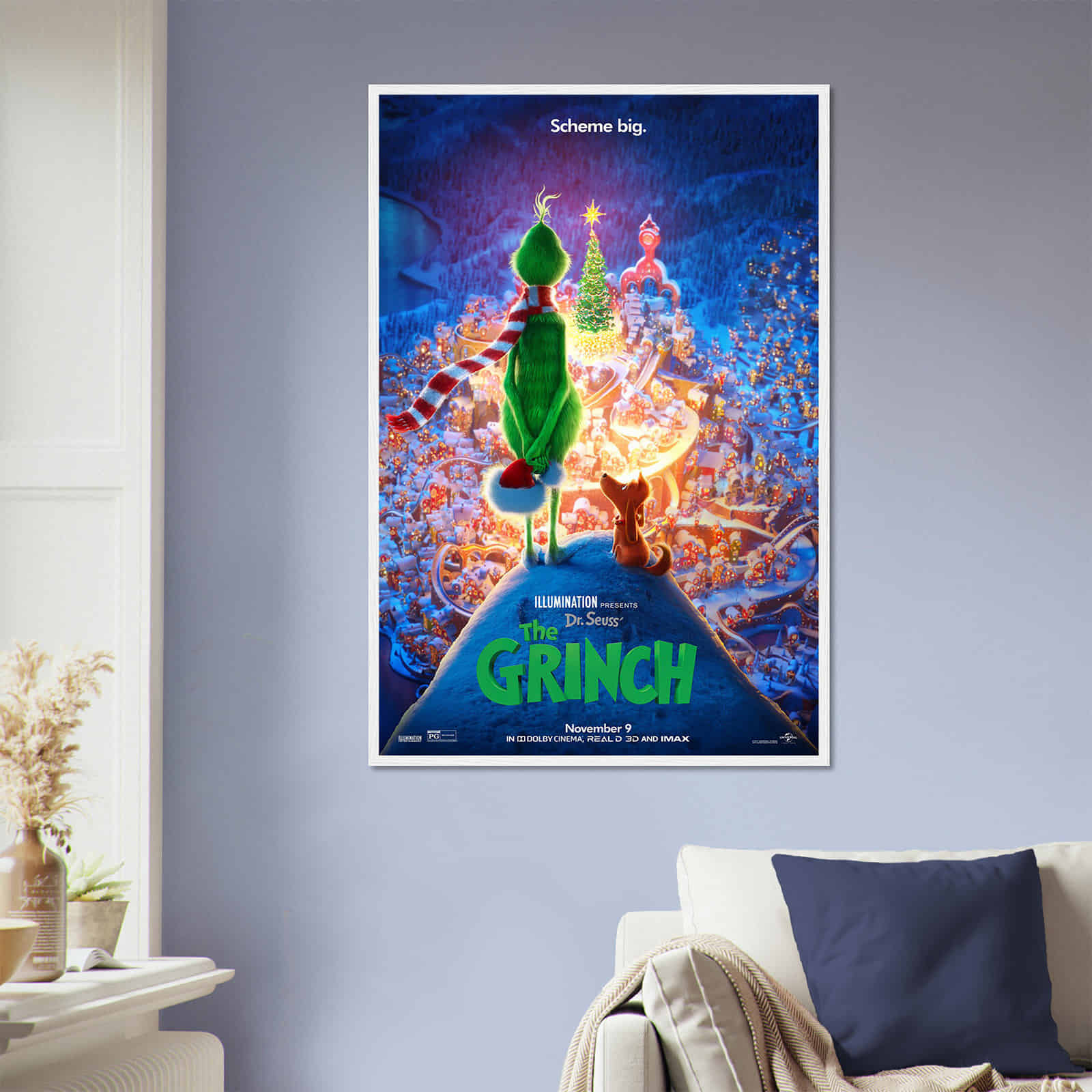 The Grinch Movie Poster, The Grinch (2018) Classic Movie Poster for ...