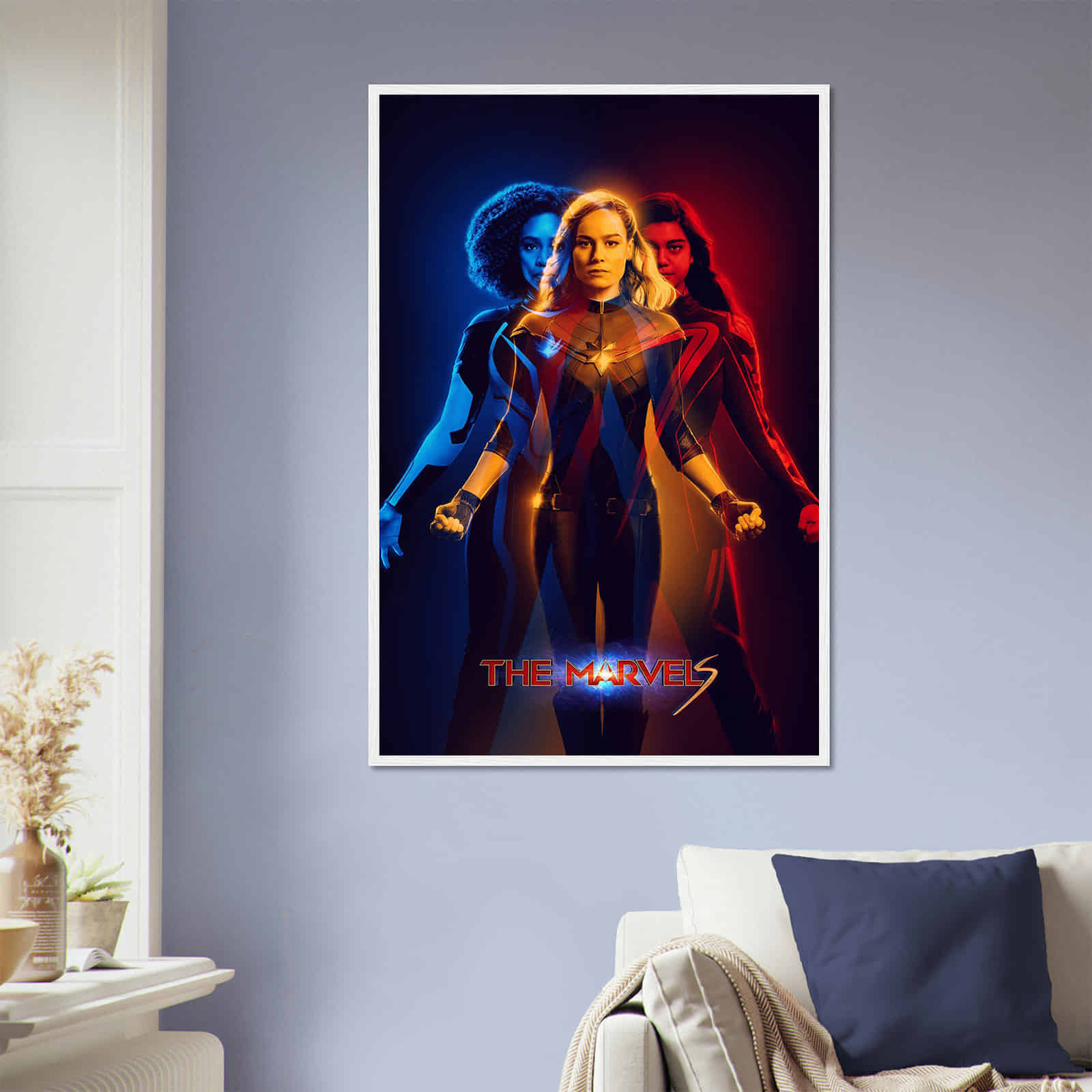 The Marvels (2023) Movie Poster, Captain Marvel Poster Print for Gift ...