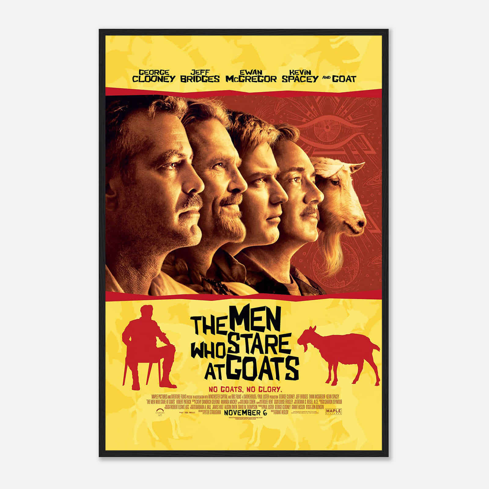 The Men Who Stare at Goats Movie Poster, The Men Who Stare at Goats ...