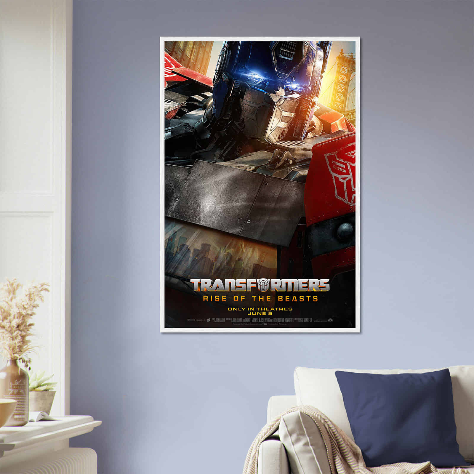 Transformers Rise of the Beasts Movie Poster, 2023 Transformers Optimus ...